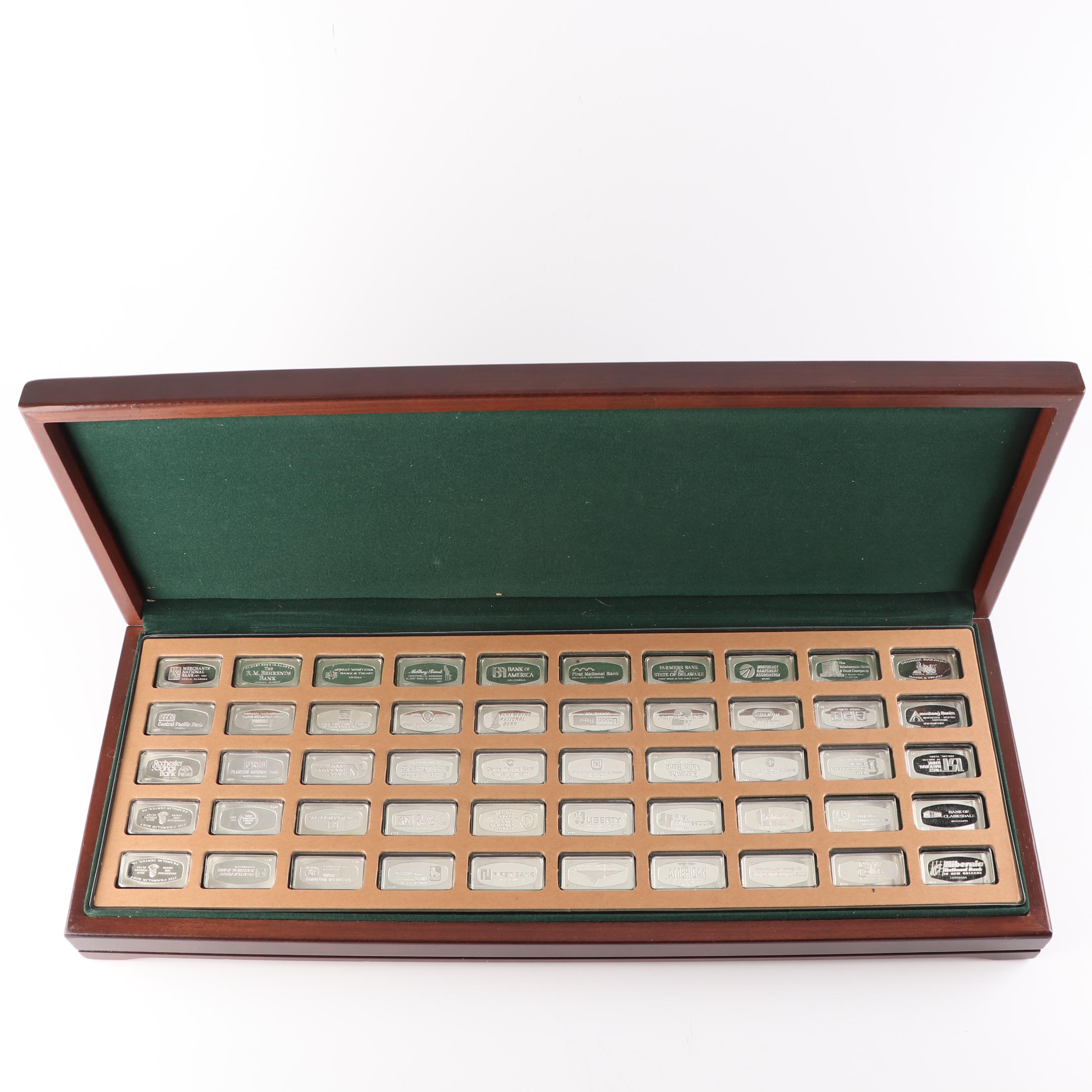 Franklin Mint 50-State Collection of 1971 1000 Grain Sterling Silver ...