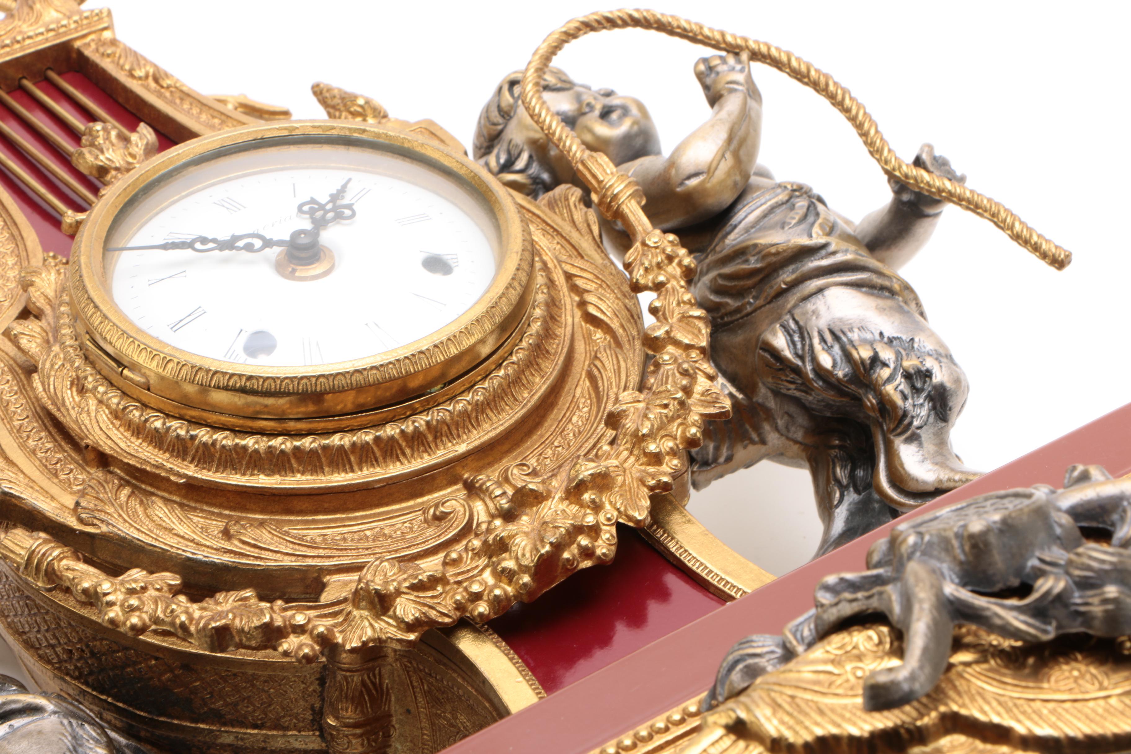 Brevettato Italian Imperial Clock Garniture Set, 1980s | EBTH