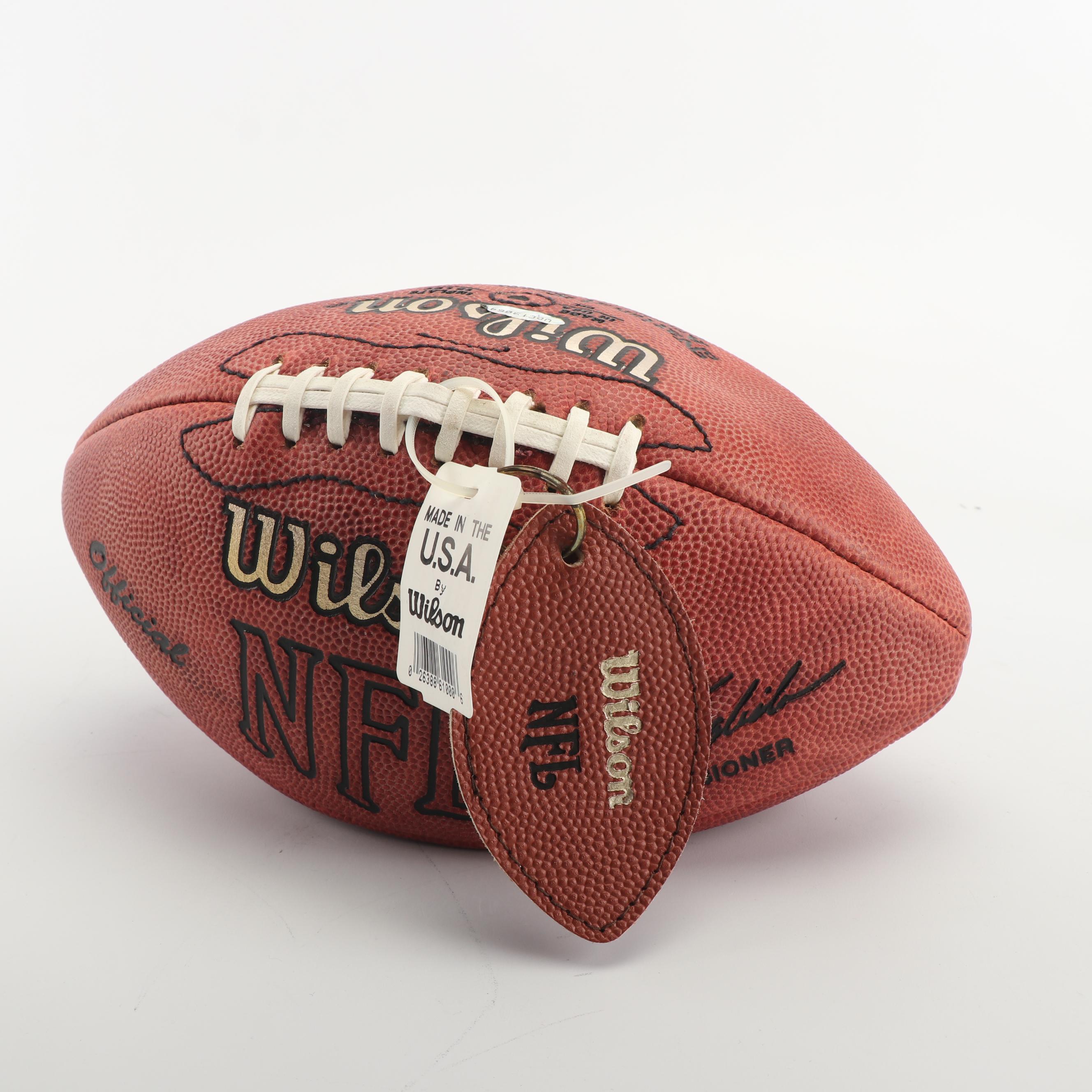 Roger Staubach Autographed Footballs and Wood Cutout | EBTH