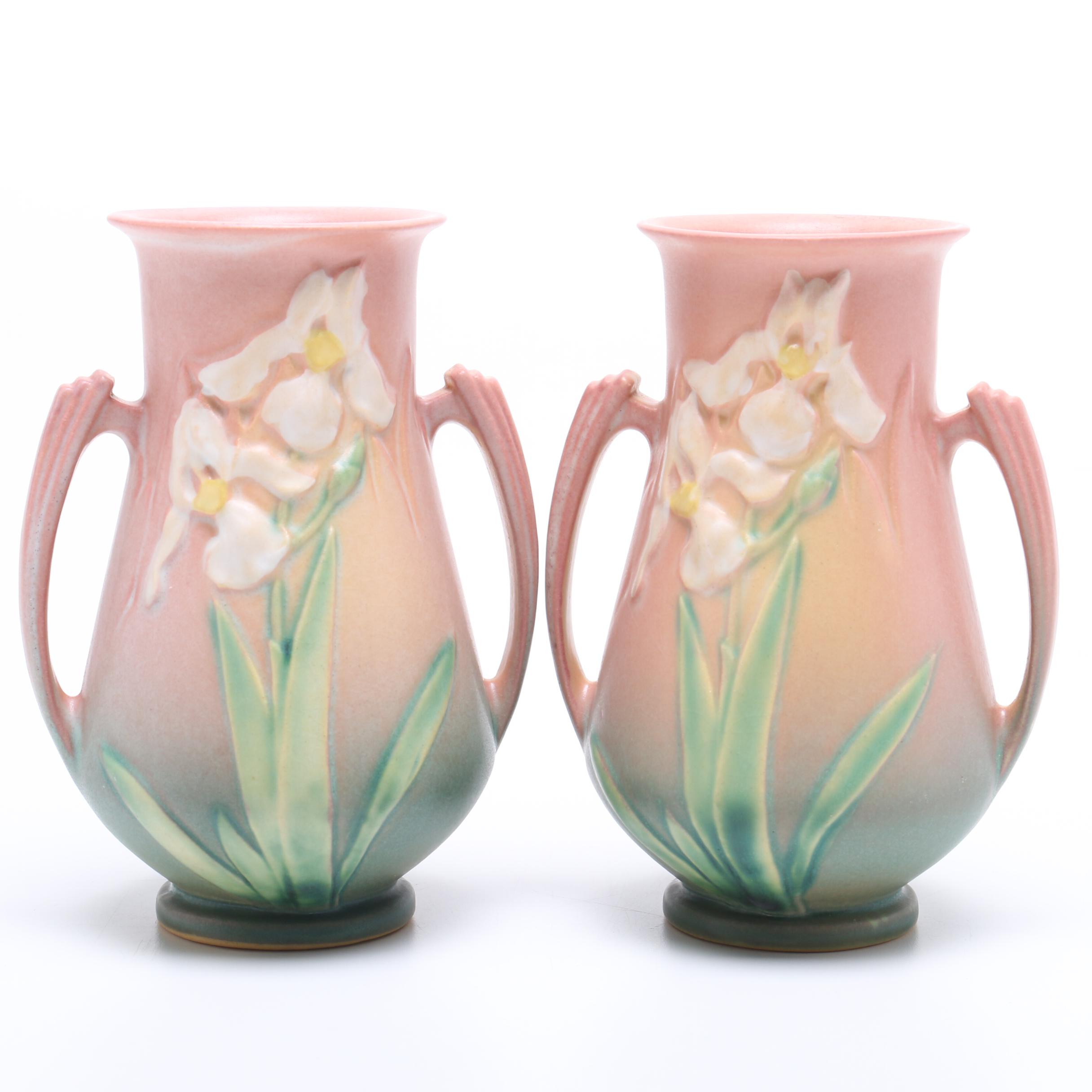 Roseville Pottery "Iris" Vases | EBTH
