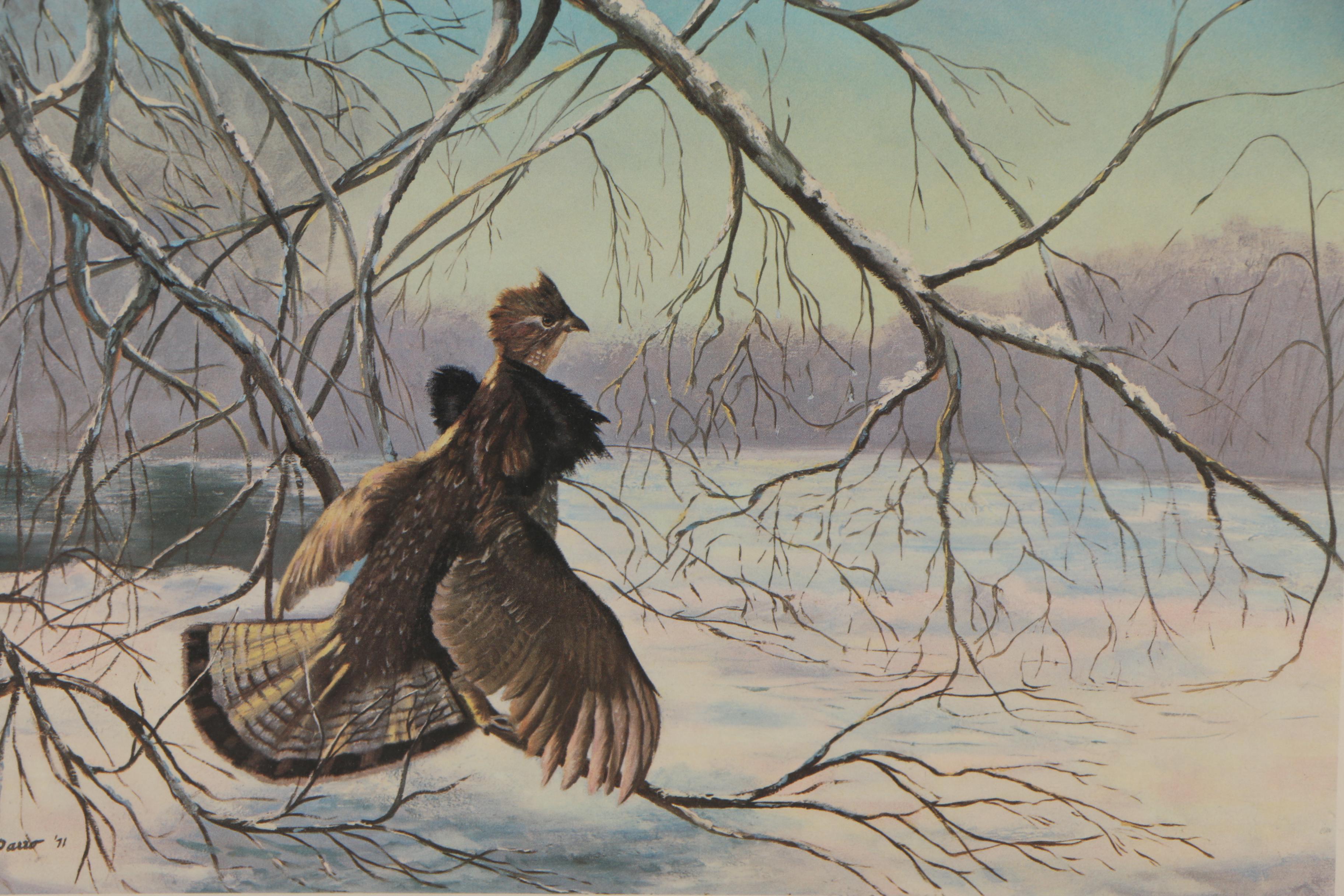 Peter Darro Offset Lithograph "Ruffed Grouse" | EBTH