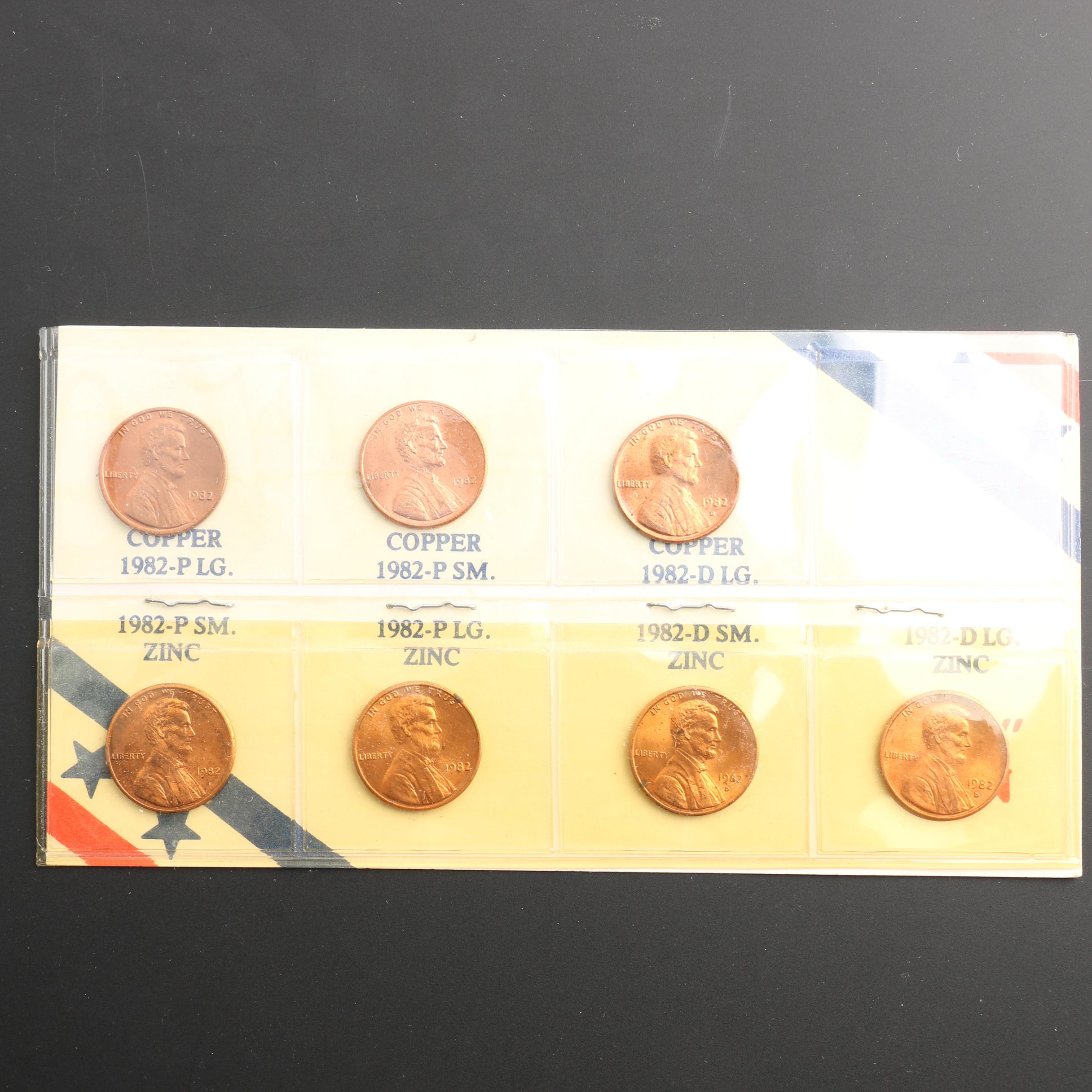 A 1982 Lincoln Cents Variety Collection | EBTH