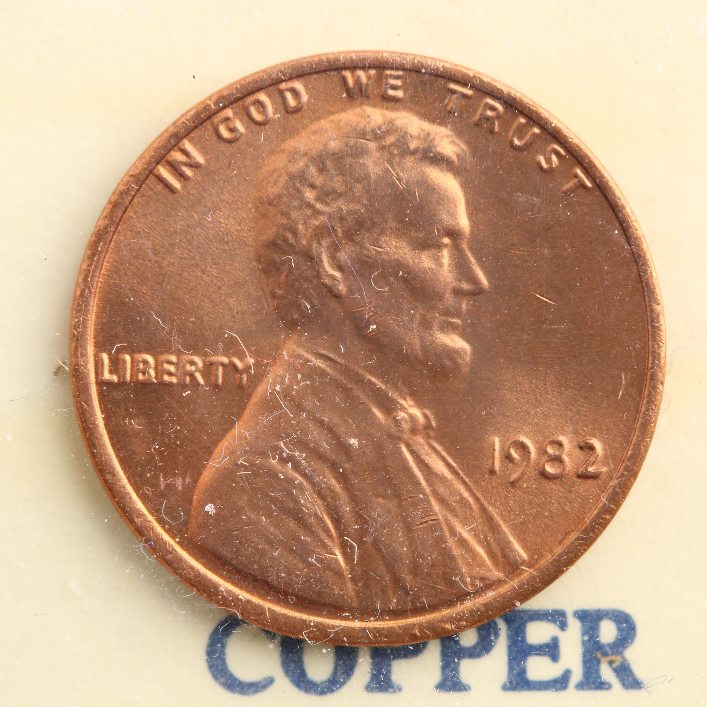 A 1982 Lincoln Cents Variety Collection | EBTH