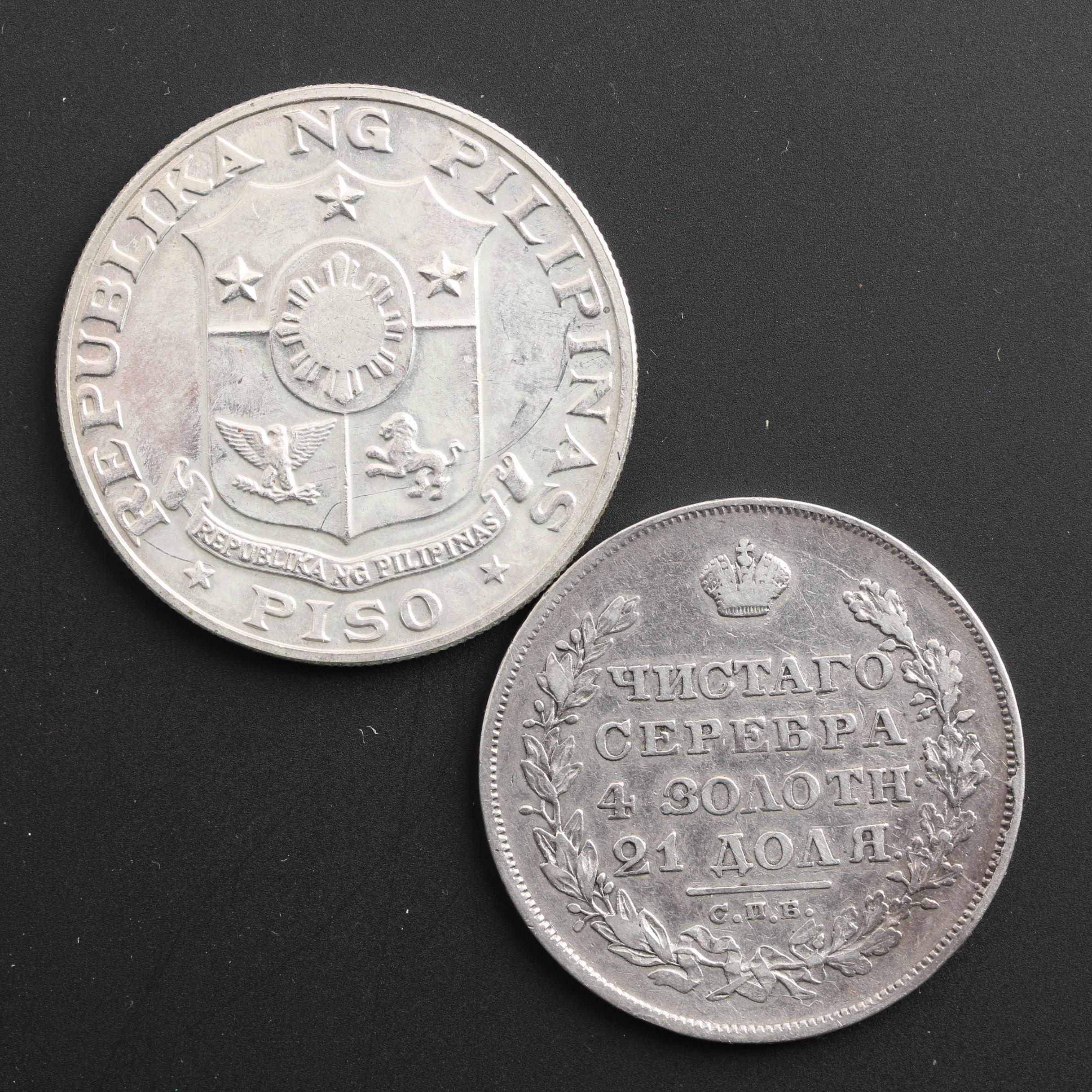 Group of 10 Various Foreign Silver Coins | EBTH