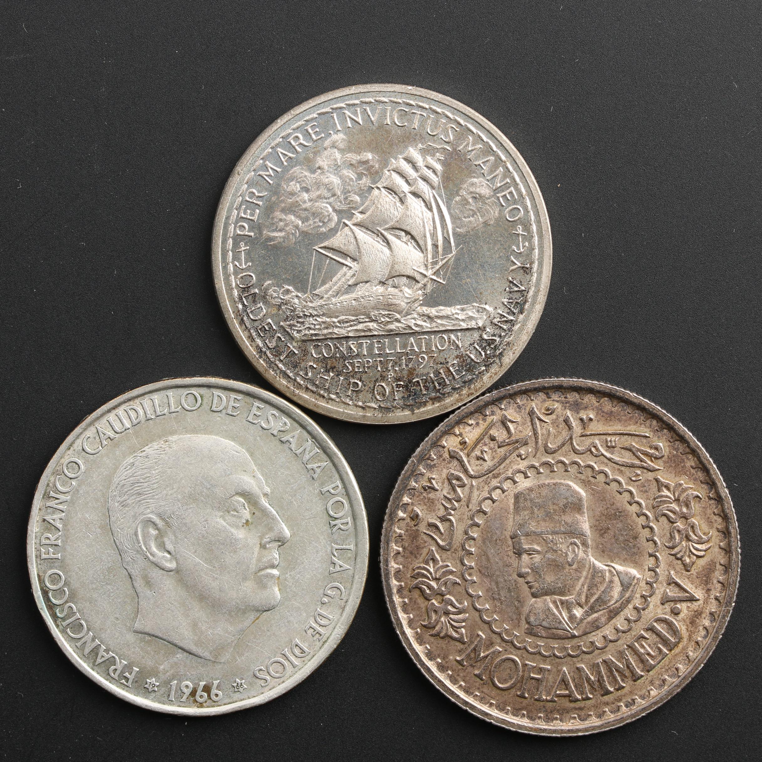 Group of 10 Various Foreign Silver Coins | EBTH