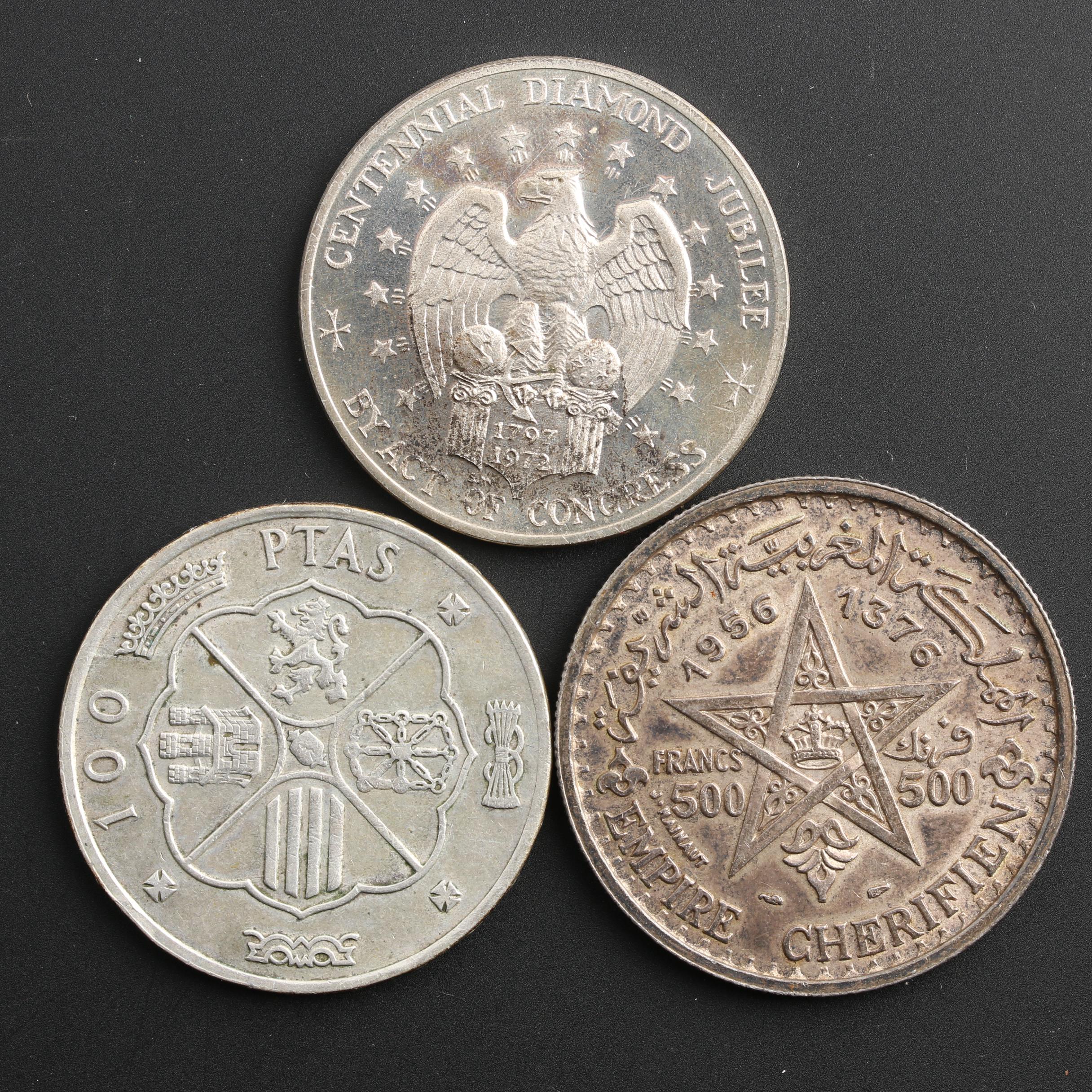 Group of 10 Various Foreign Silver Coins | EBTH