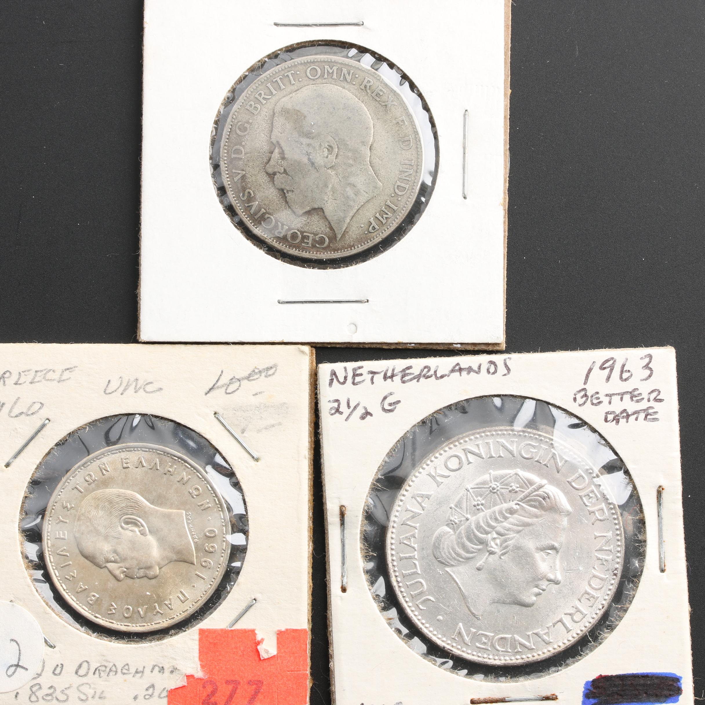 Group of 10 Various Foreign Silver Coins | EBTH