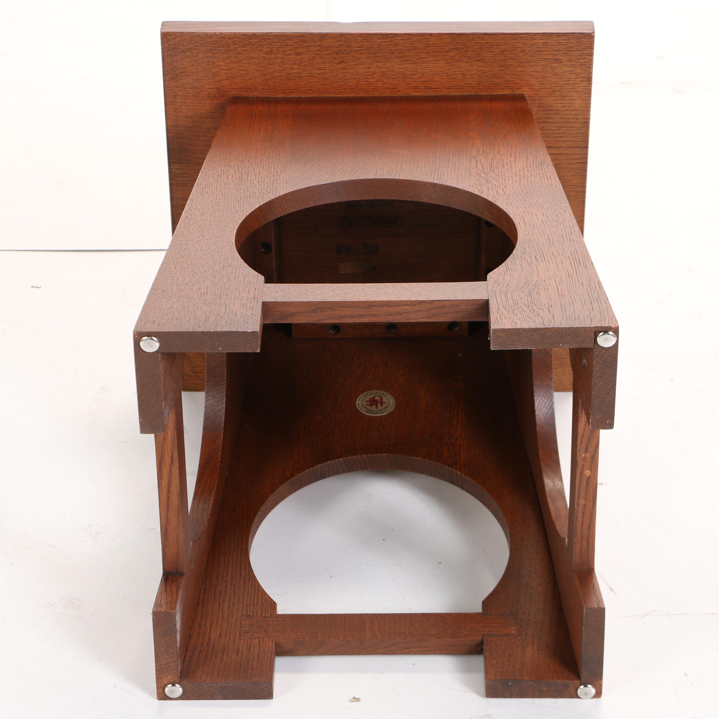 Contemporary Stickley Roycroft Oak Tabouret Table | EBTH