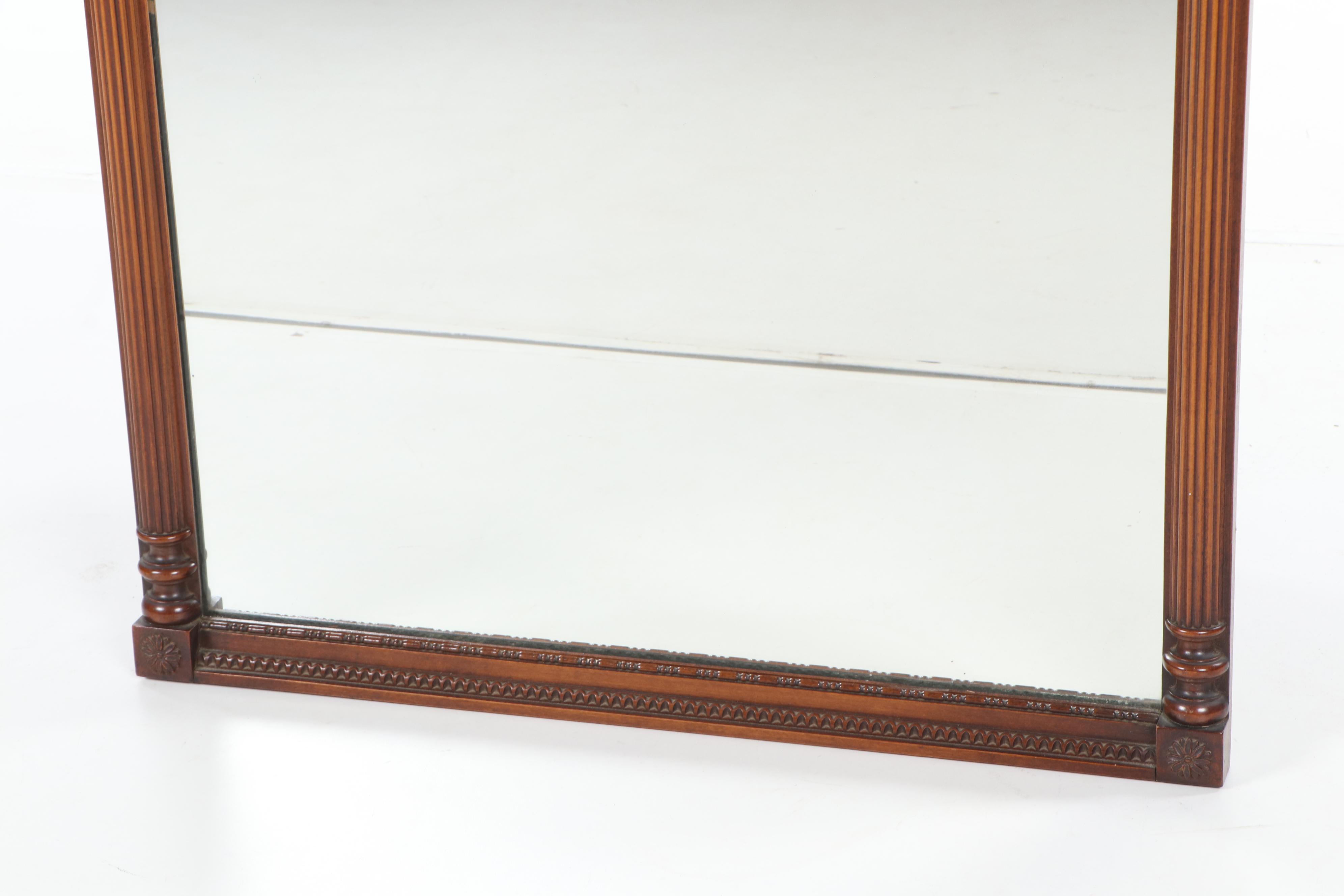 Federal Style Mirror with Split Pediment and Urn Finials | EBTH