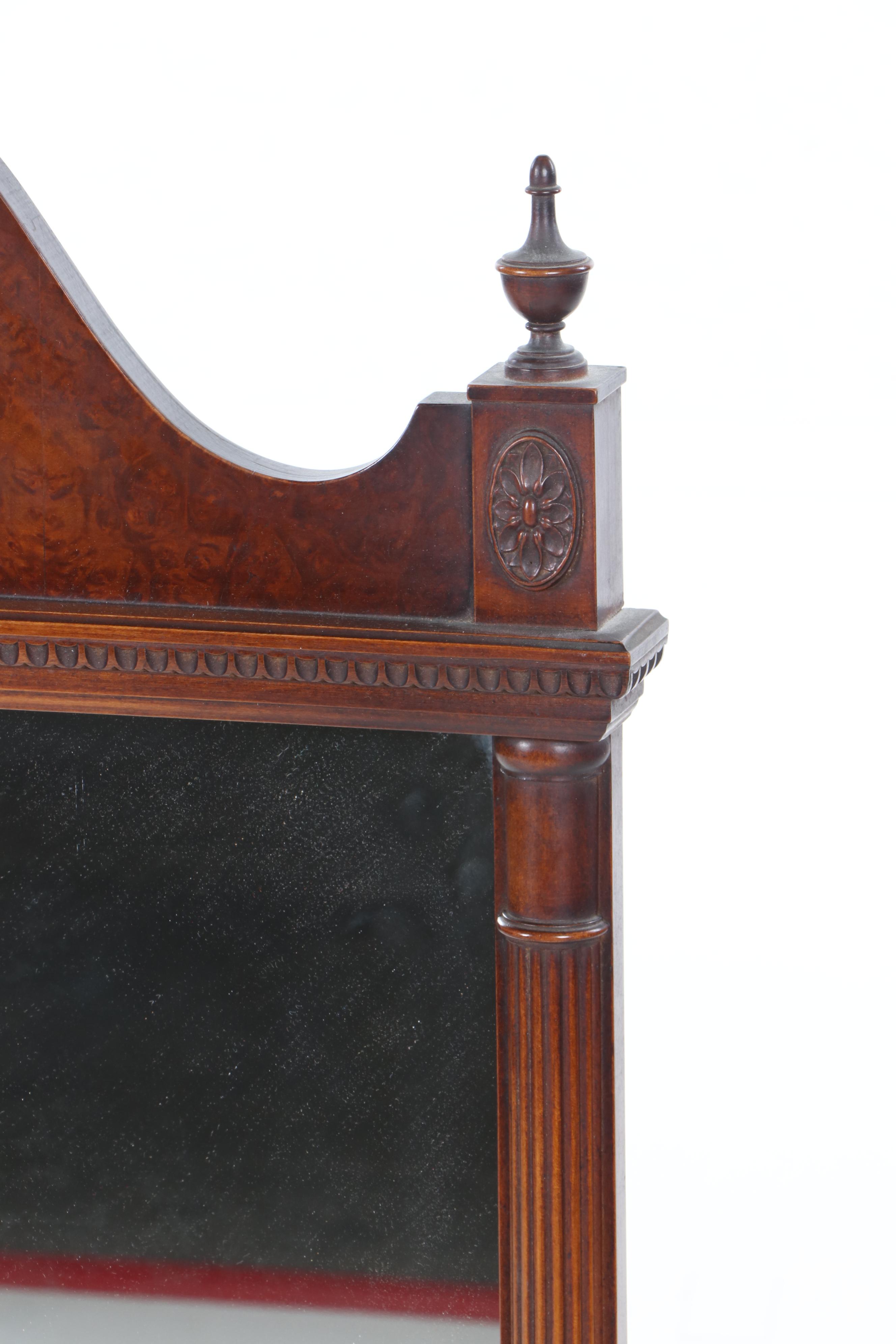Federal Style Mirror with Split Pediment and Urn Finials | EBTH