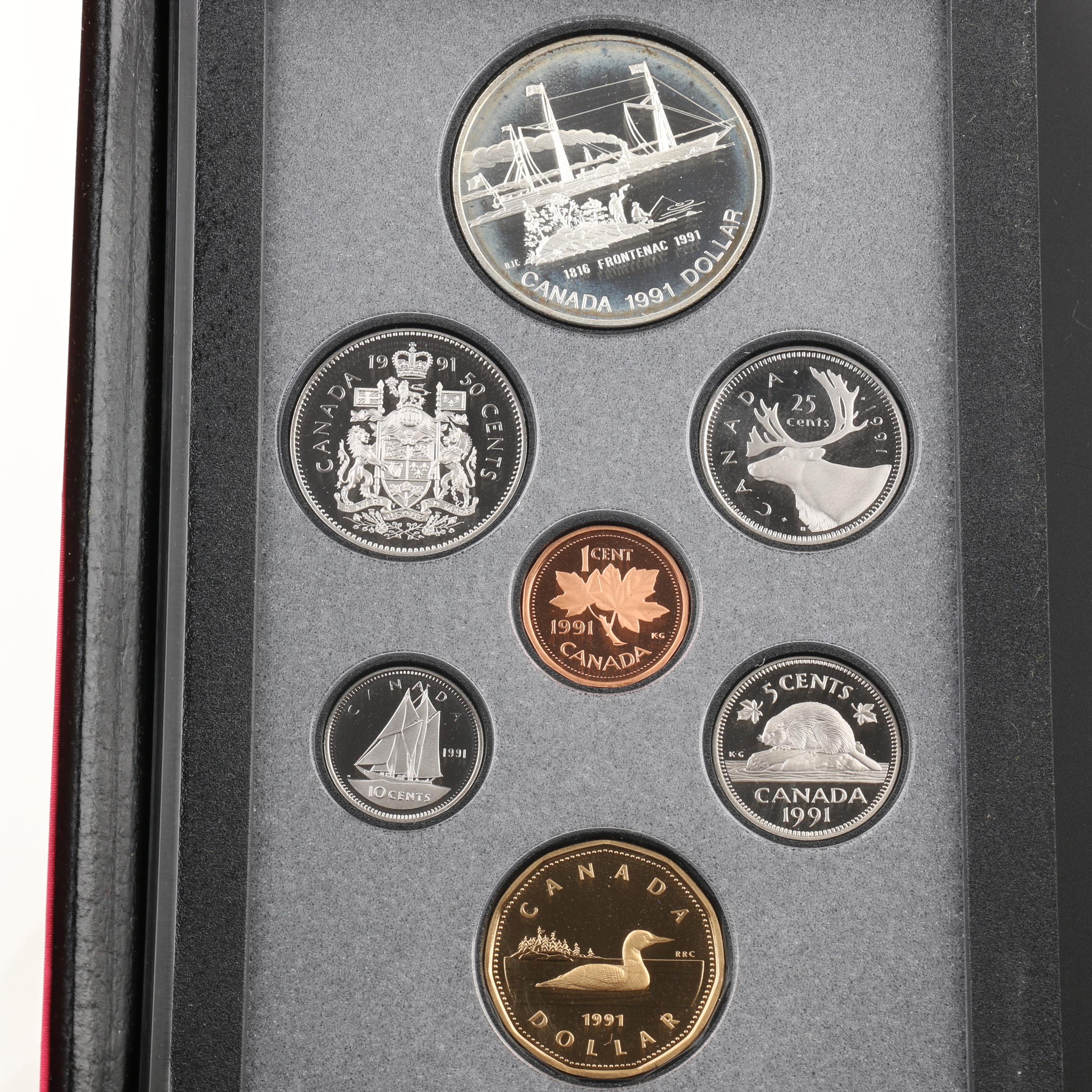 Two Royal Canadian Mint Proof Sets, 1985 and 1991 | EBTH