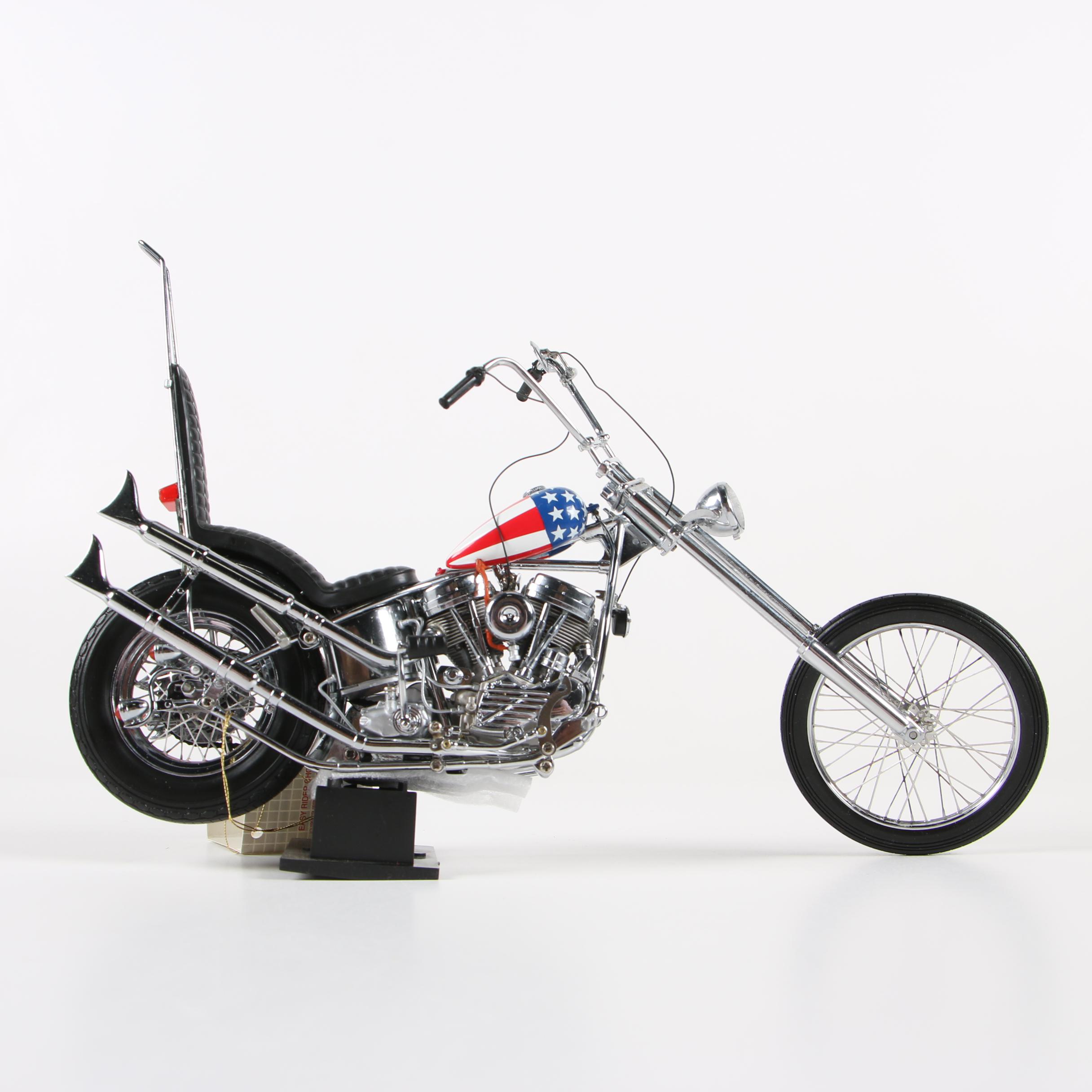 Franklin Mint "Easy Rider" Chopper and 1948 Harley-Davidson Panhead Die ...