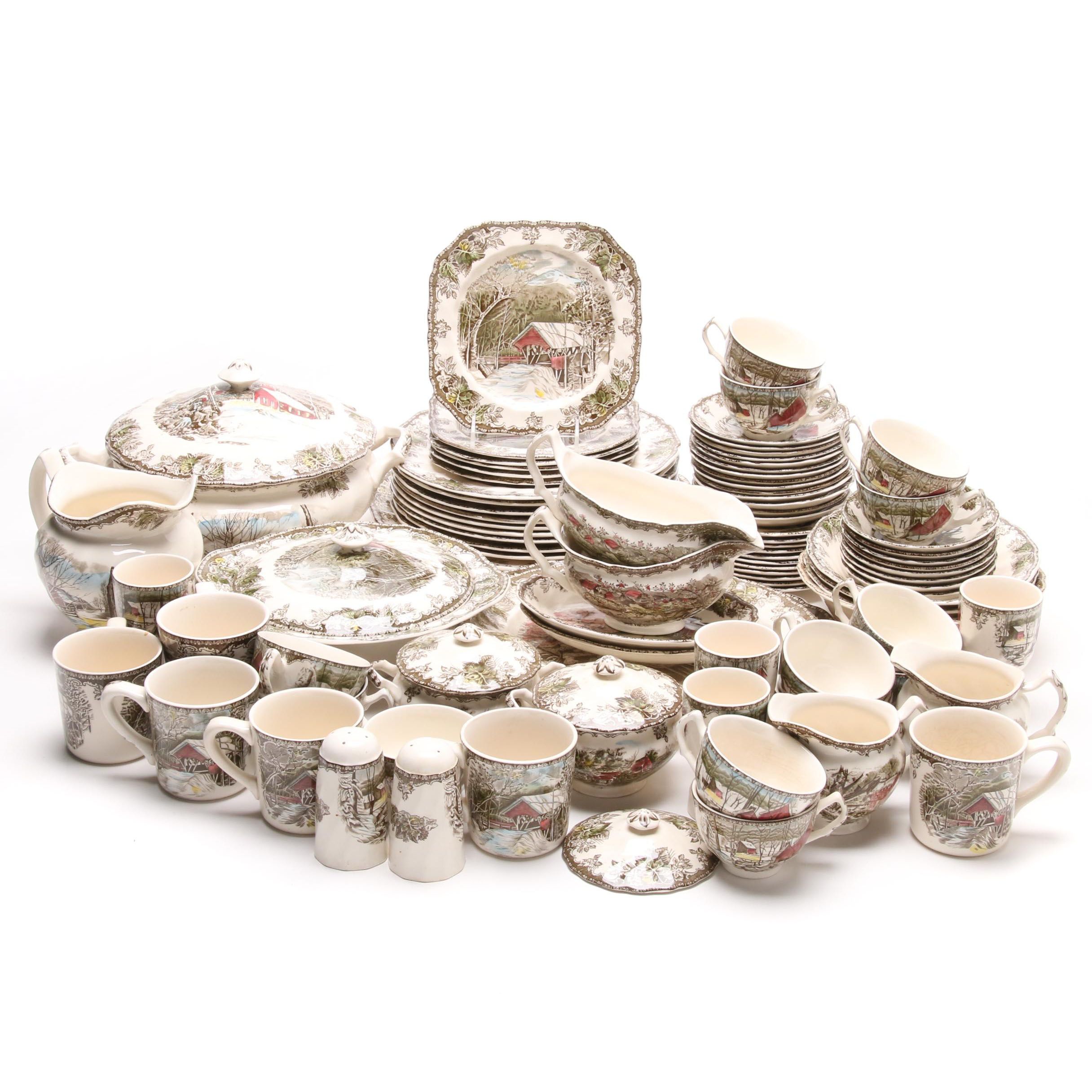 Johnson Brothers "Friendly Village" Pattern Dinnerware | EBTH