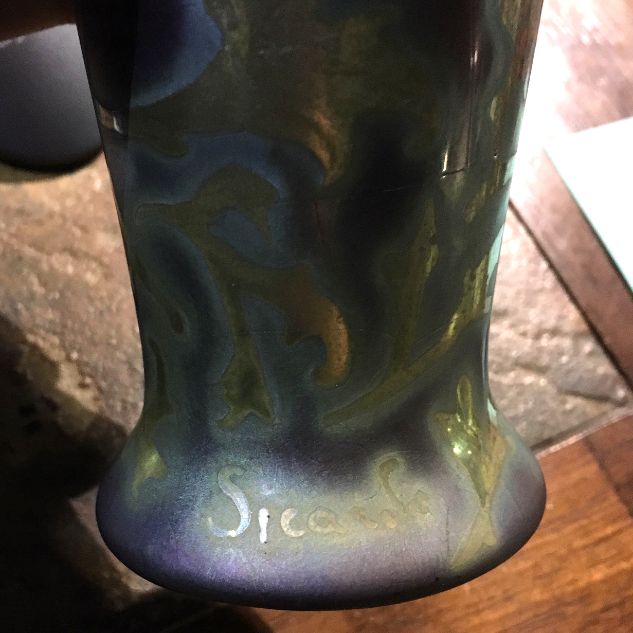 Weller Pottery "Sicard" Vase with Signature, Early 20th Century | EBTH