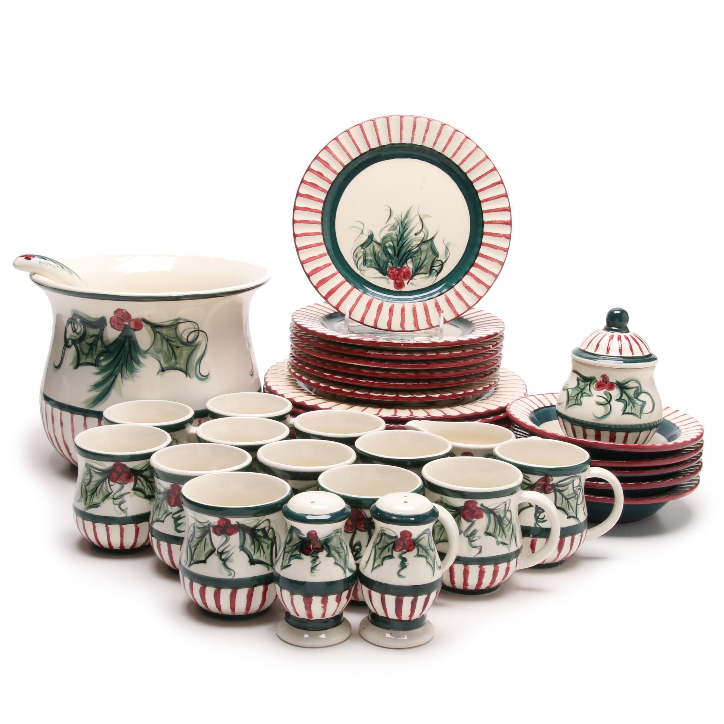 Gail Pittman "Hollylujah" Christmas Dinnerware | EBTH