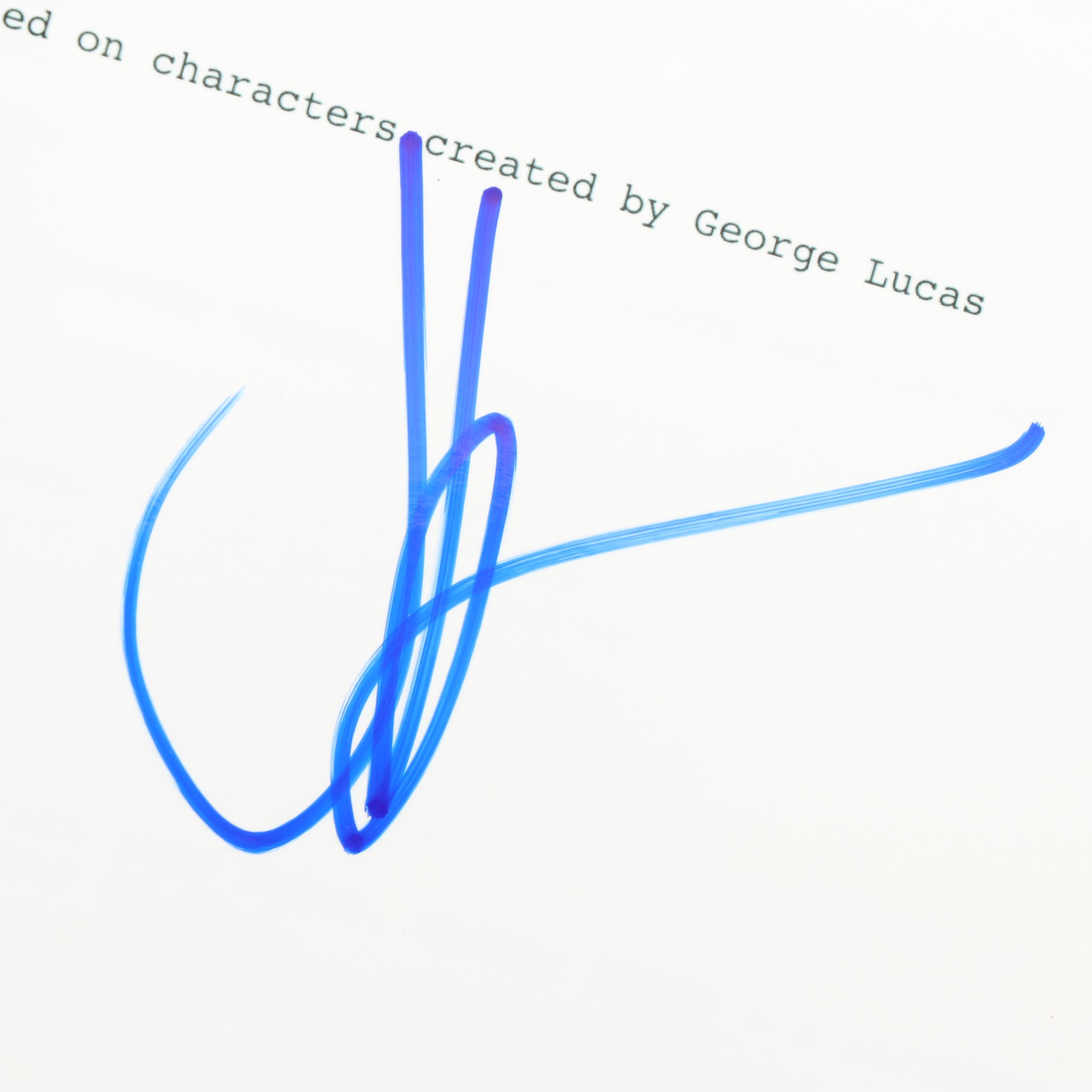 J.J. Abrams Autographed "Star Wars: The Force Awakens" Script - Beckett ...