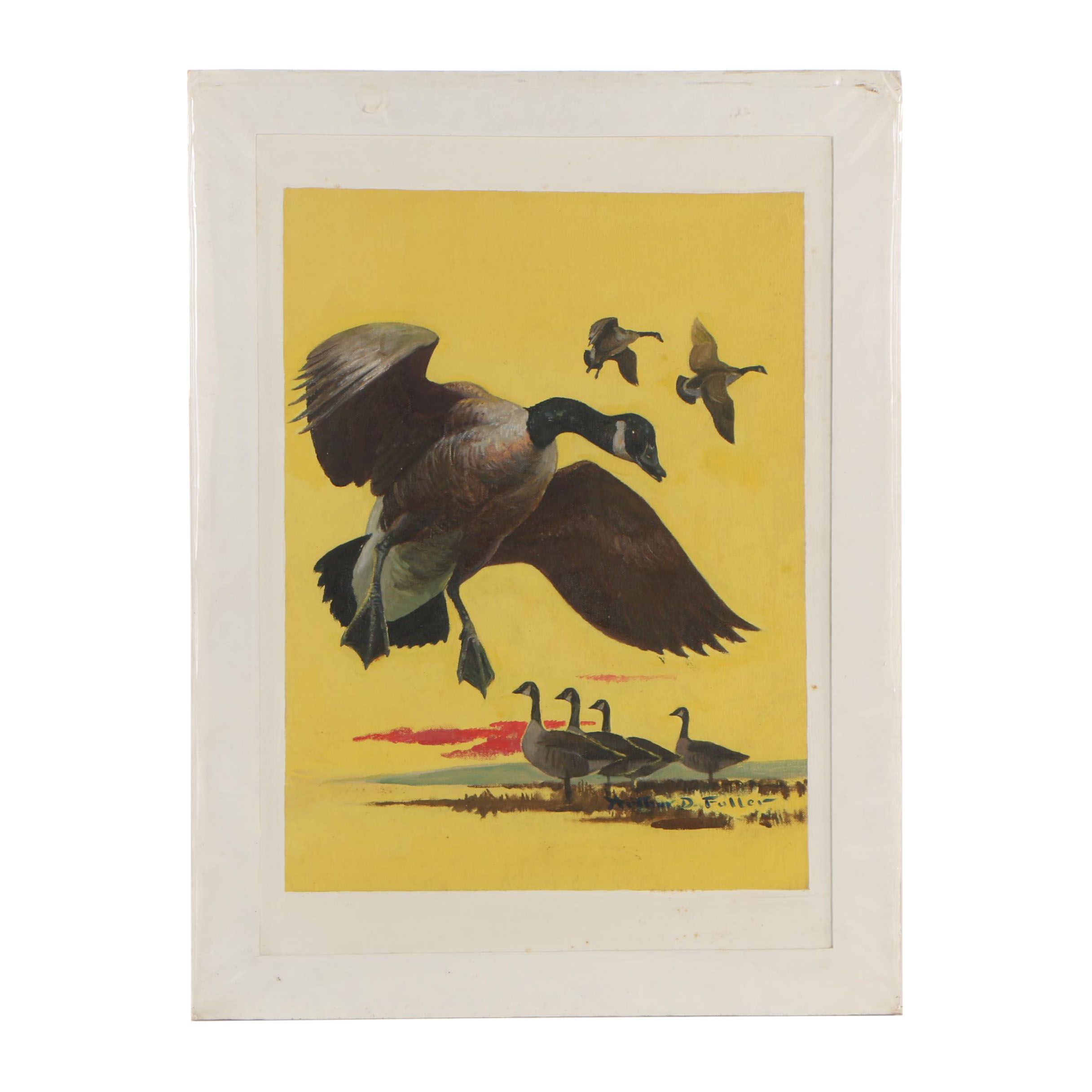 Arthur D. Fuller Oil Illustration for Field & Stream | EBTH