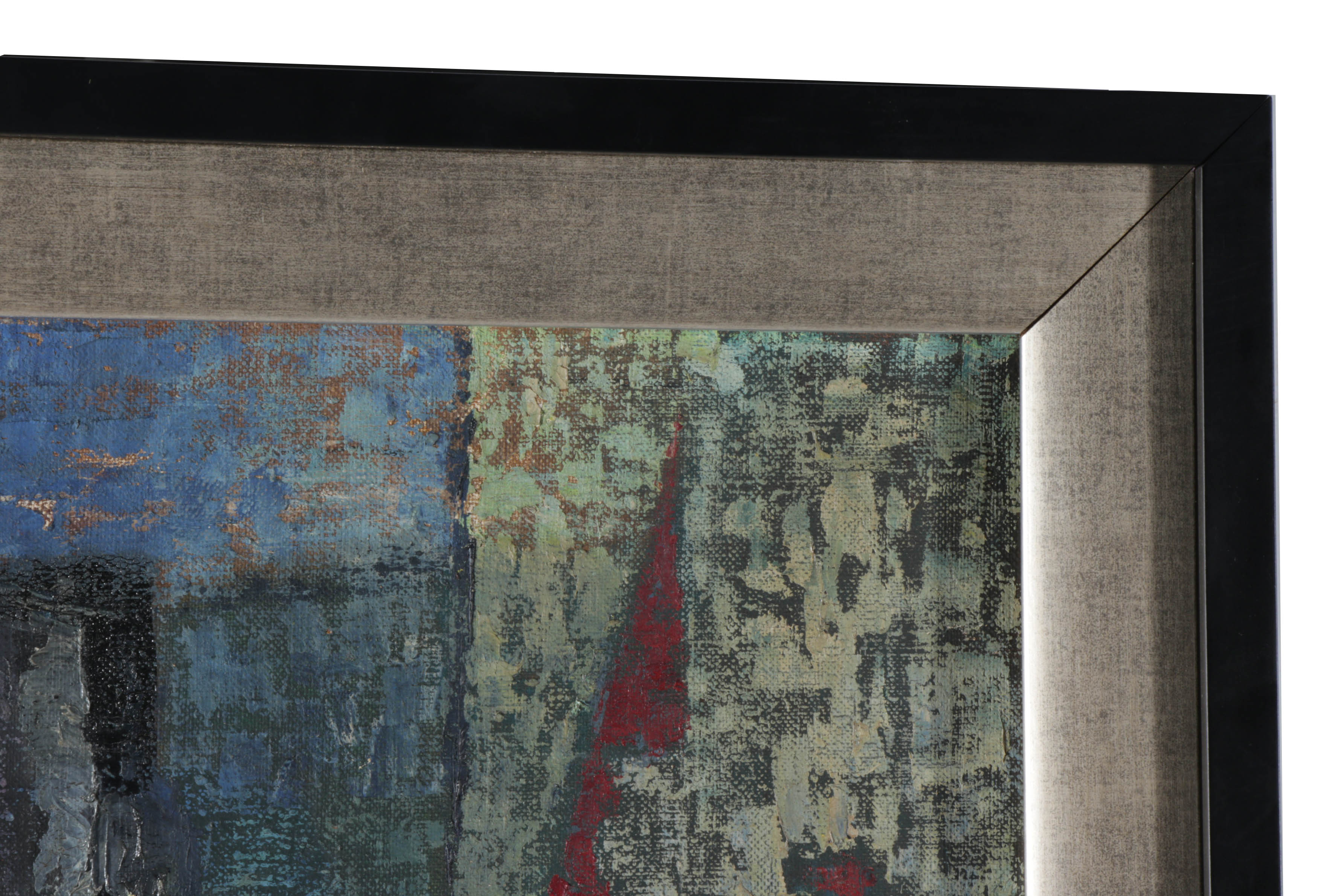 Joseph Meert 1952 Abstract Oil Painting "Rock Image" | EBTH