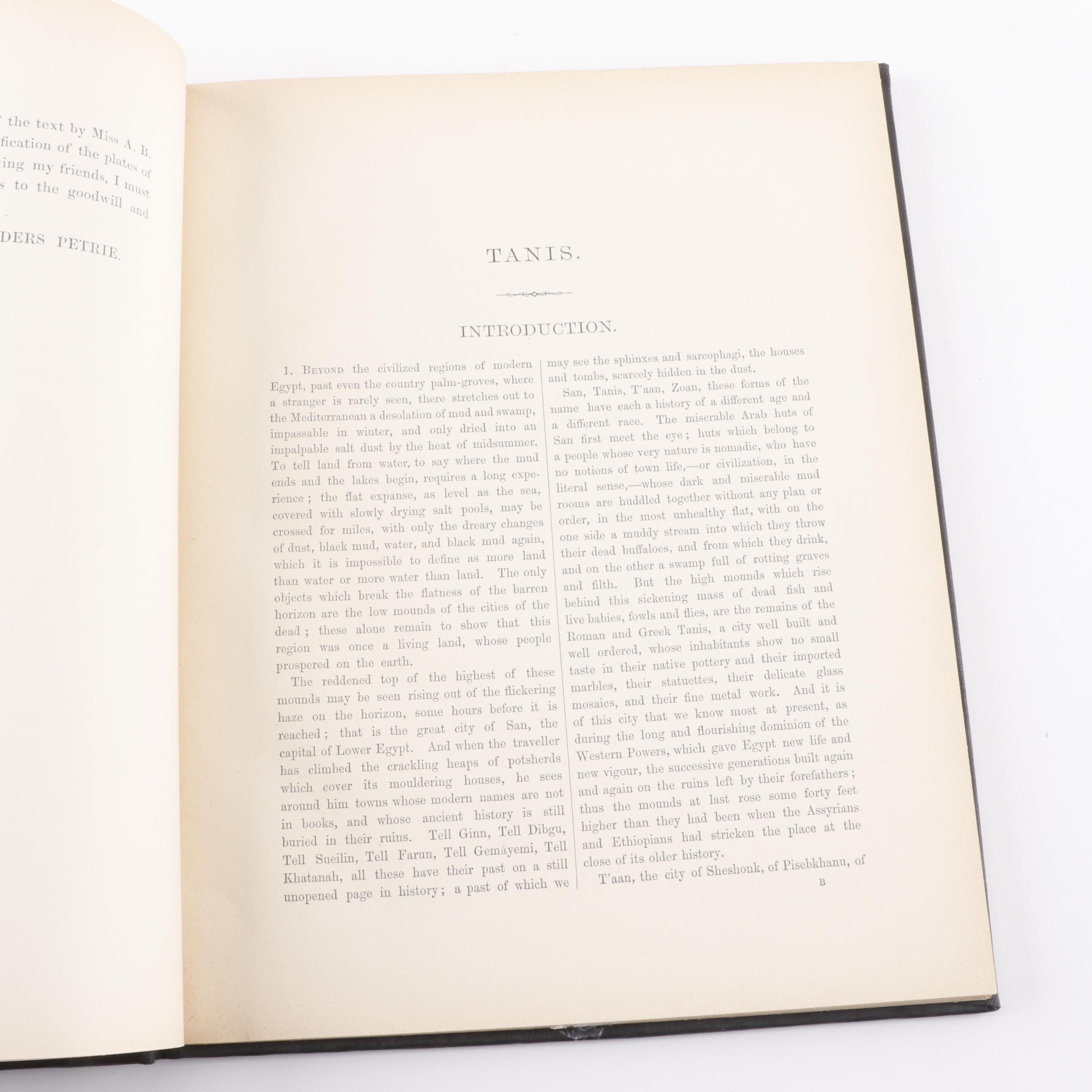 Egypt Exploration Fund "Tanis" and "The Store-City of Pithom", 1885 | EBTH