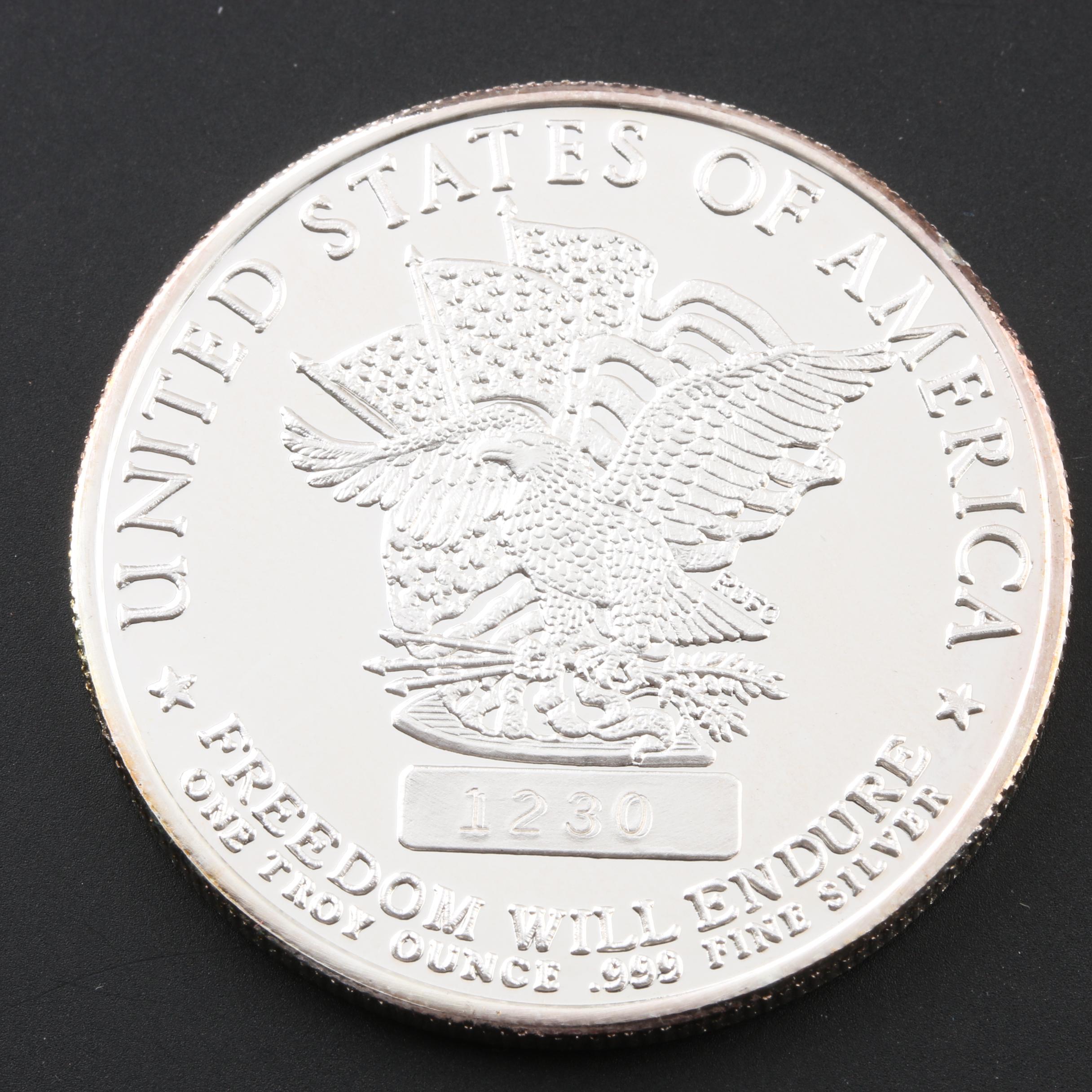 U.S. Navy One Ounce .999 Silver Medal | EBTH