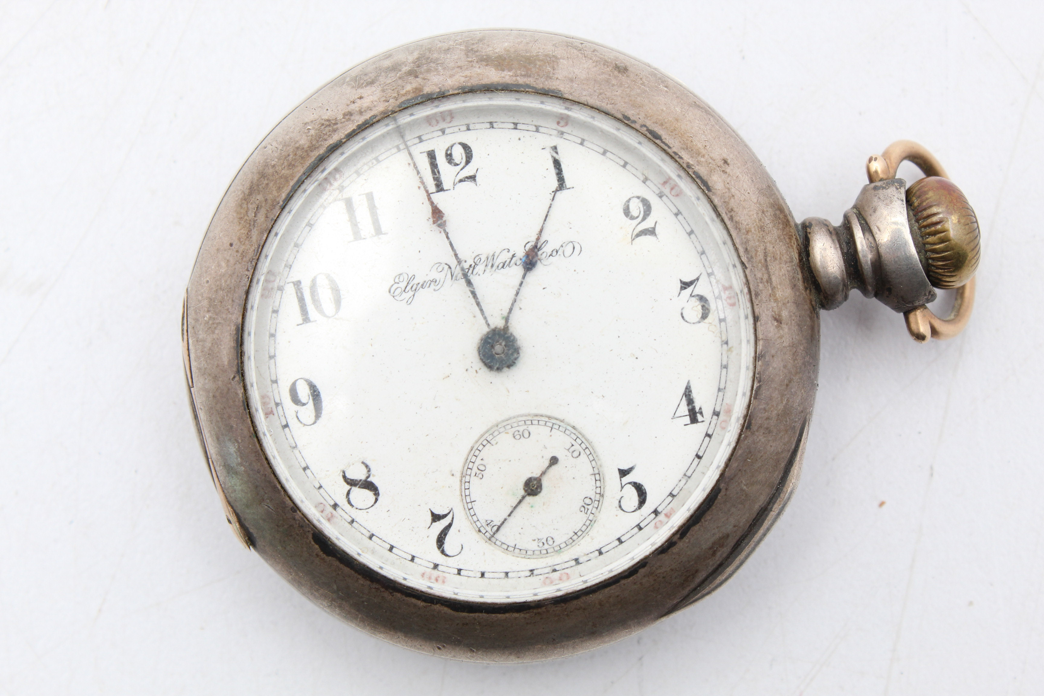 Sterling Silver Elgin Pocket Watch | EBTH