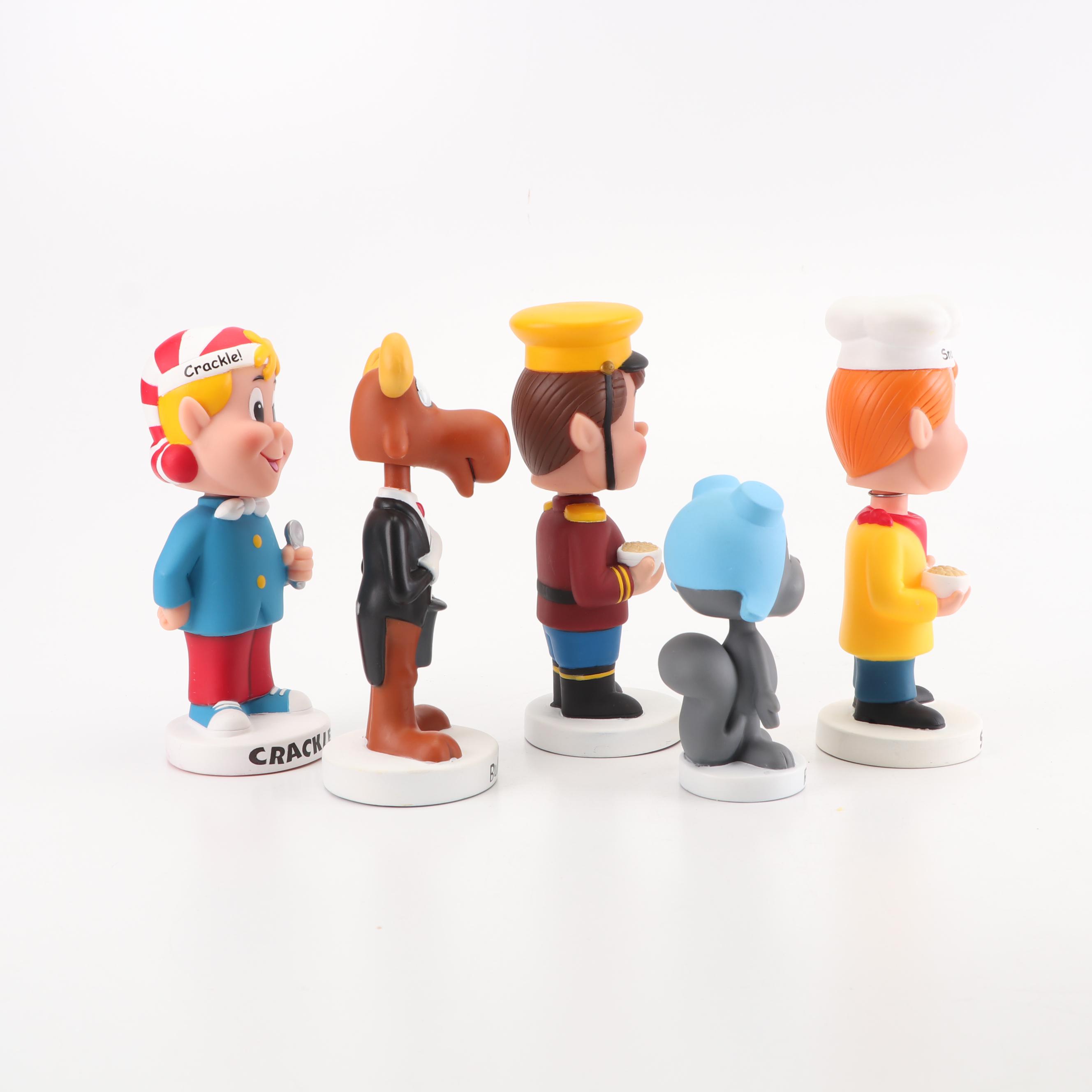 Bobblehead Figurines Including Charlie Brown, Popeye, Bullwinkle and ...
