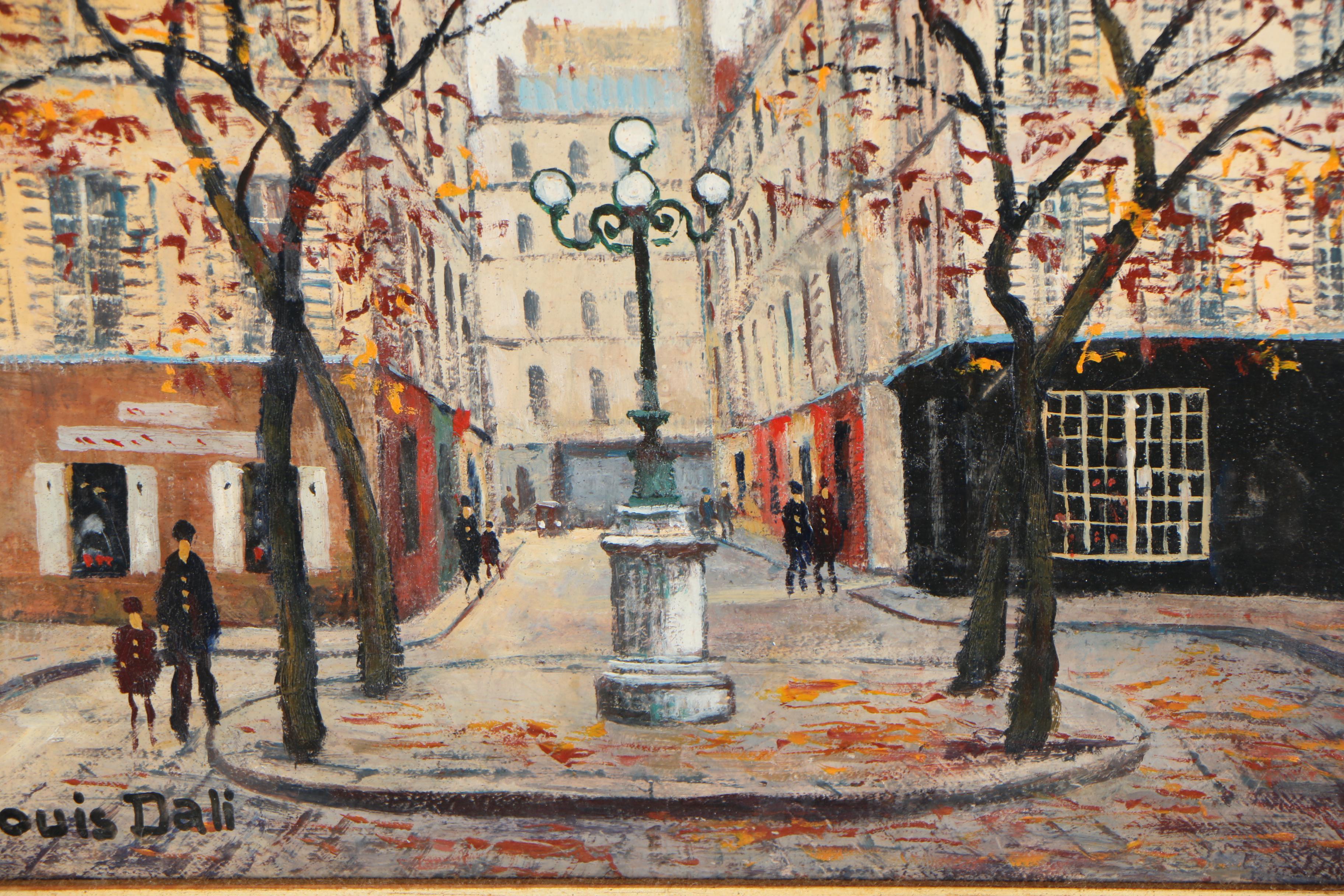 Louis Dali Oil Painting of European Street Scene | EBTH