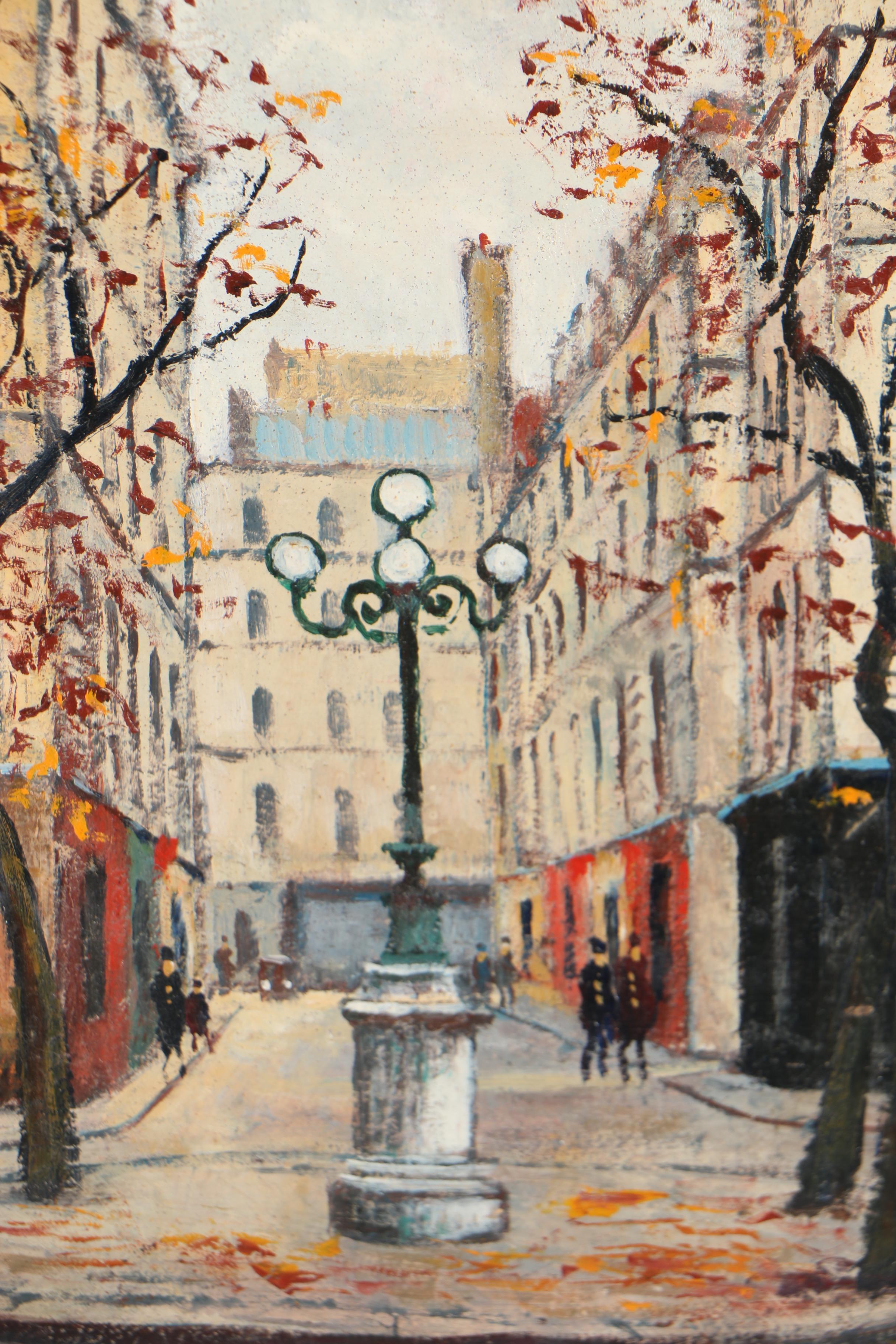 Louis Dali Oil Painting of European Street Scene | EBTH