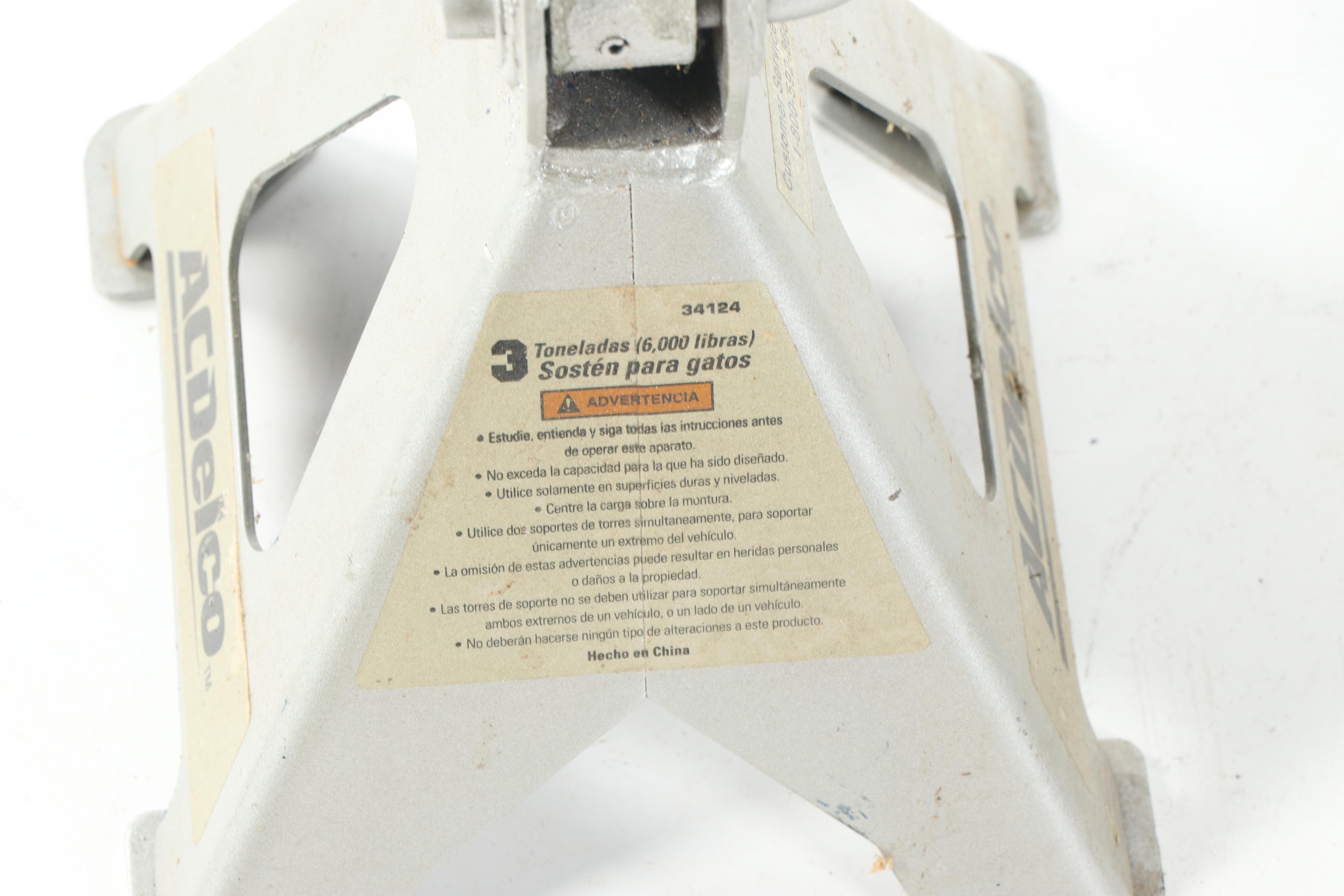 Matco Rolling Seat, AC Delco Three Ton Jack Stands, DSR Battery Charger ...