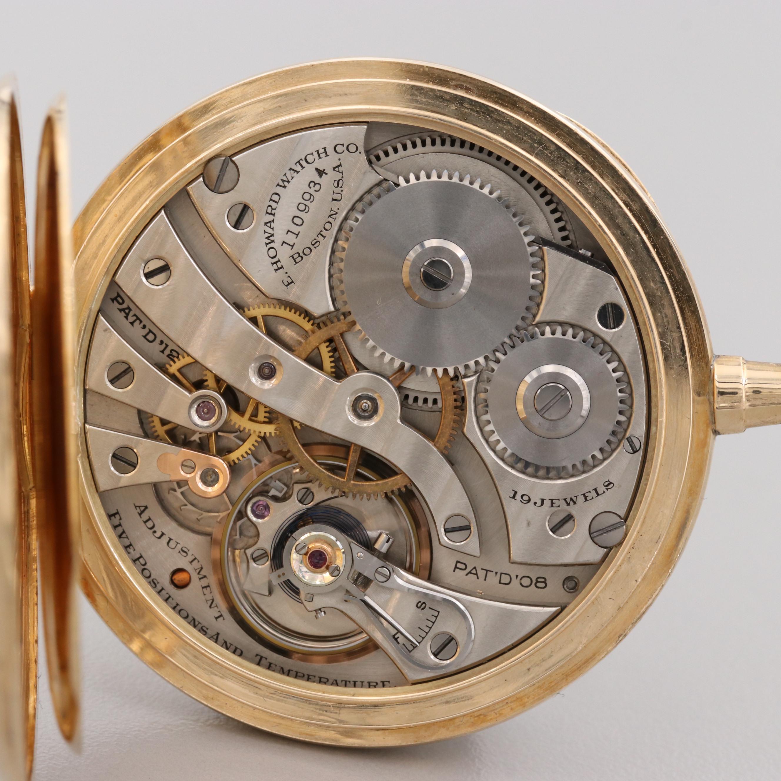 E. Howard Watch Co. Boston 14K Yellow Gold Pocket Watch, Circa 1912 | EBTH