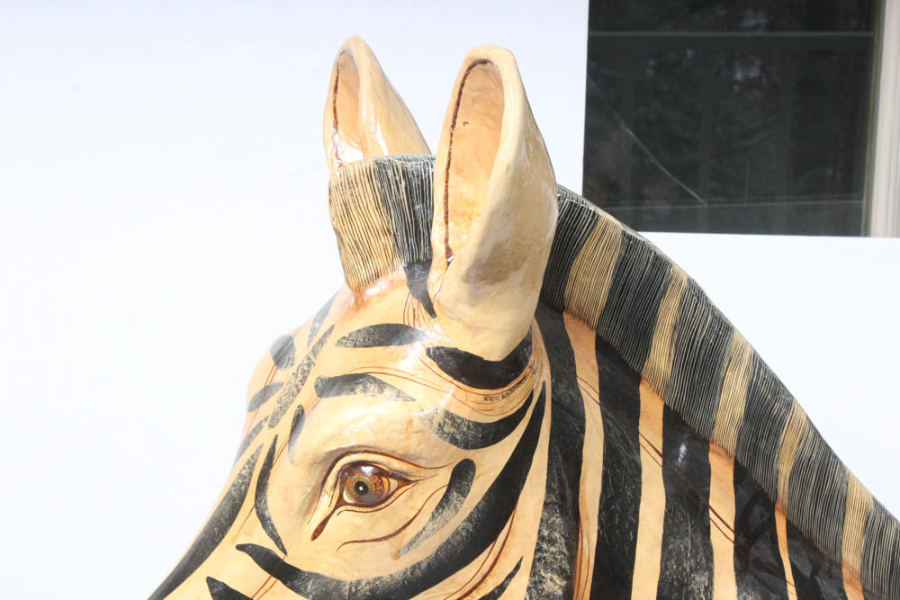 Sergio Bustamante Half-Scale Zebra Sculpture, 1983 | EBTH