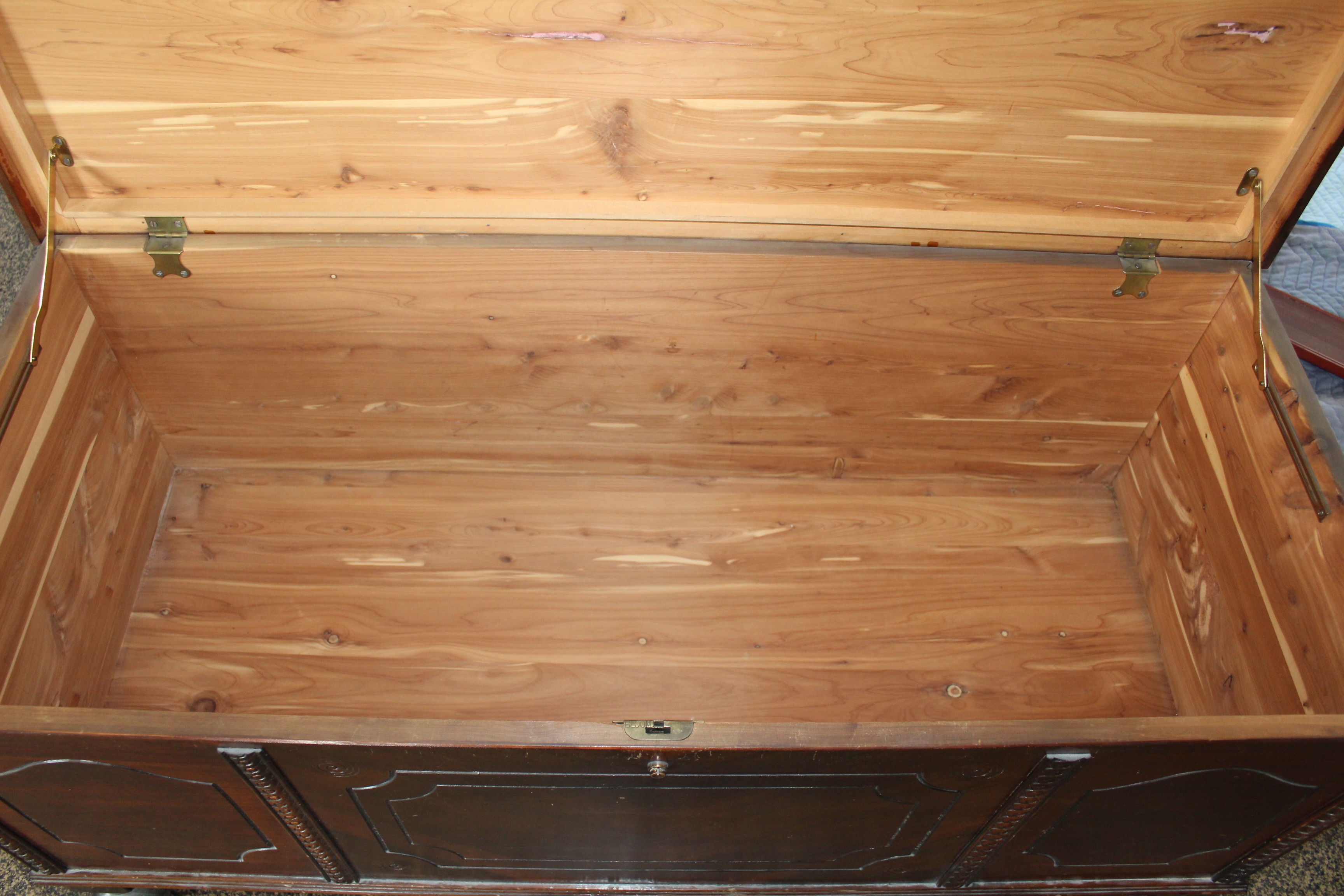 Jacobean Revival Style Cedar Blanket Chest by Jacob Bloom Company, Mid ...