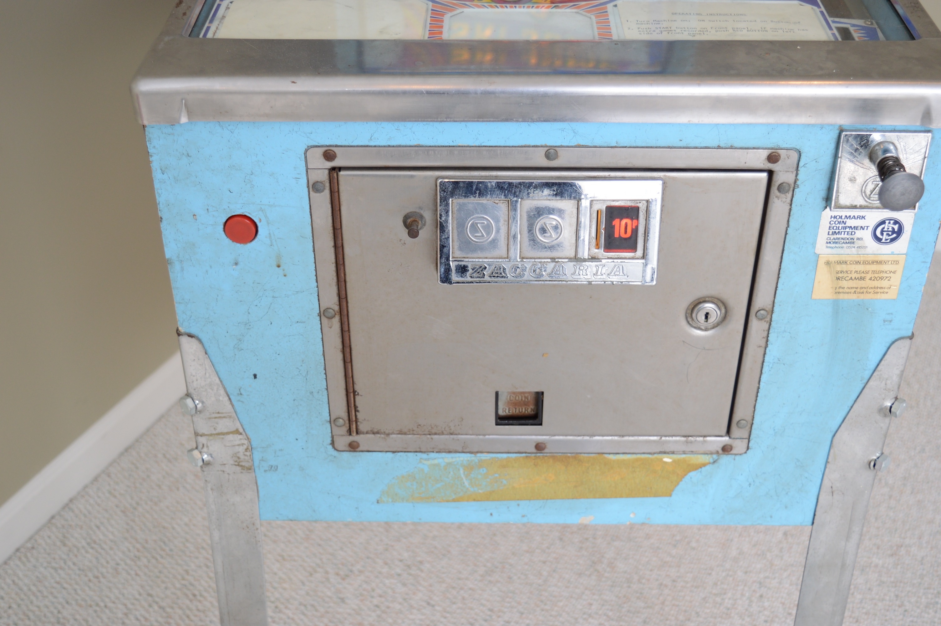 Zaccaria Vintage "Ski Jump" Pinball Machine | EBTH