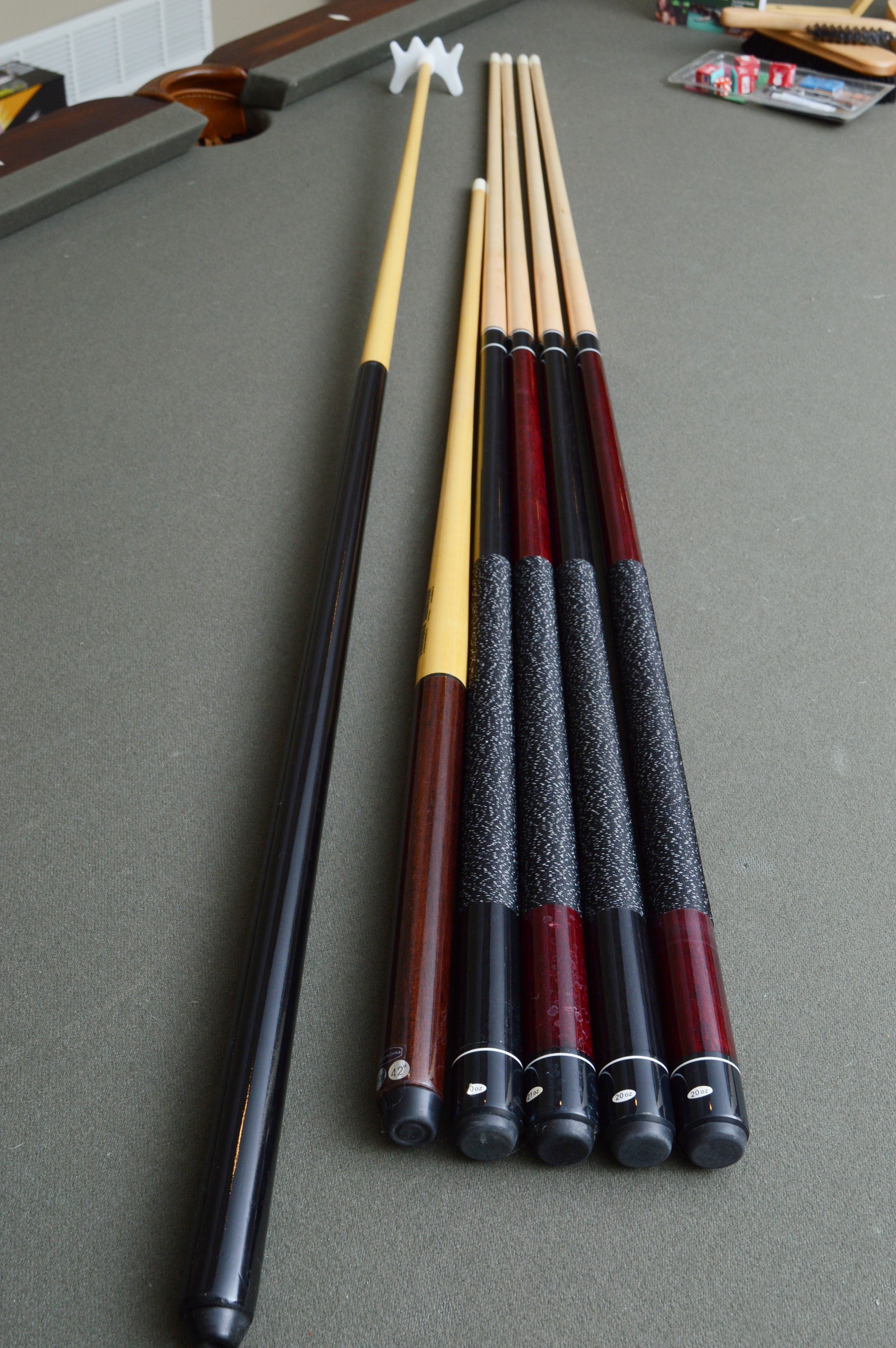 Beringer Slate Top Pool Table with Accessories | EBTH