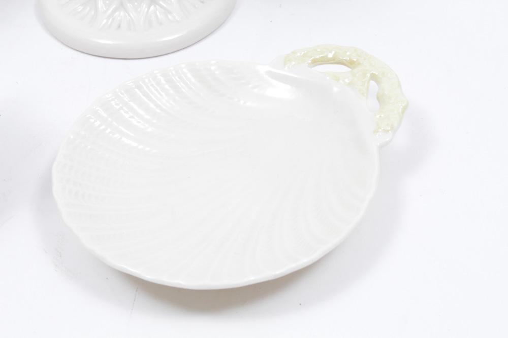 Belleek Porcelain Vases, Shell Dish and Bowl | EBTH