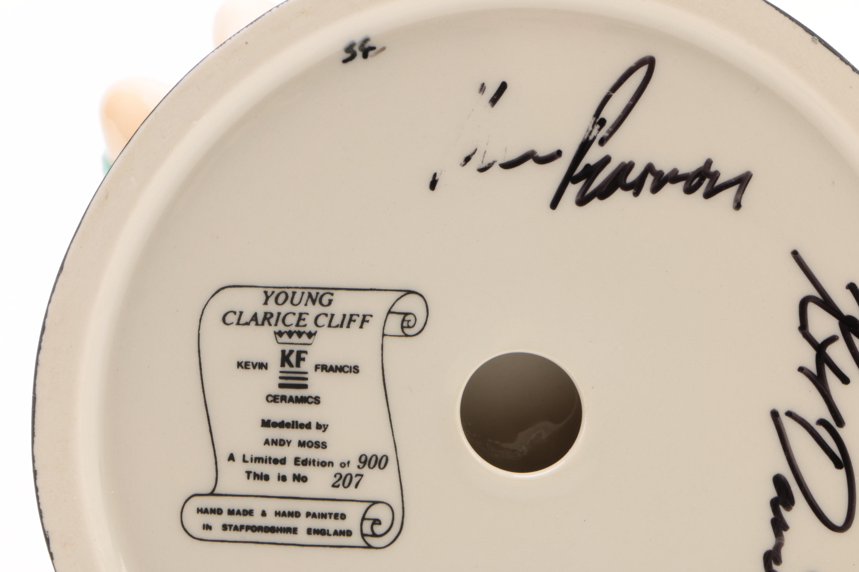 Kevin Francis Limited Edition and Signed "Young Clarice Cliff ...