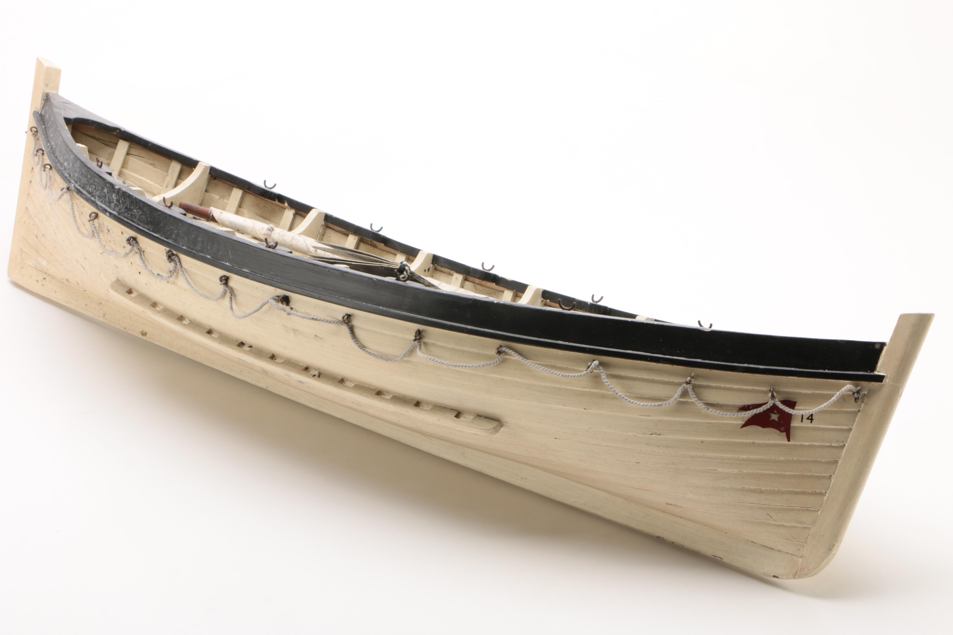 RMS "Titanic" Lifeboat Wooden Model by Authentic Models, 20th Century ...
