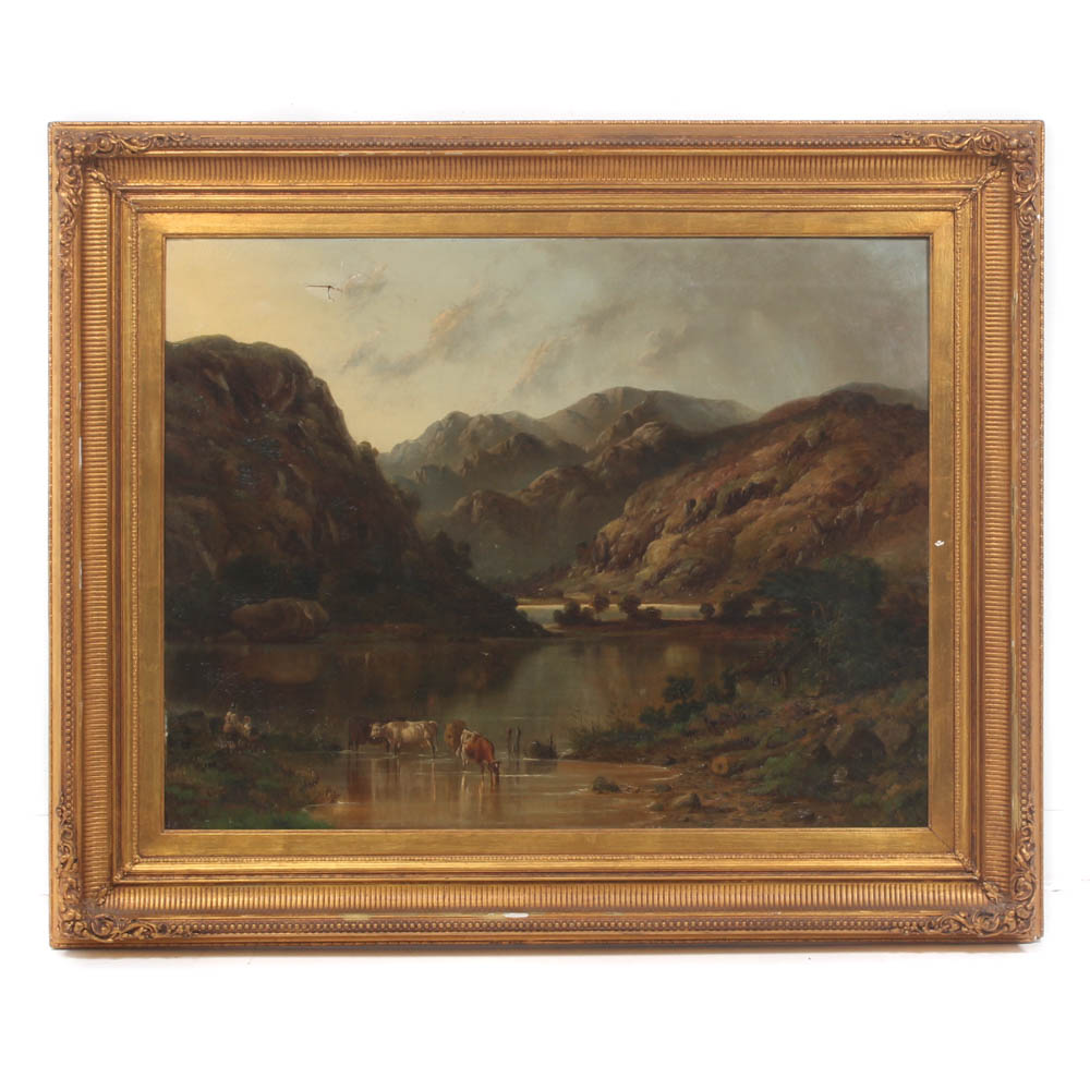 Bartholomew Smith Oil Painting "Hawes Water, Cumberland" | EBTH