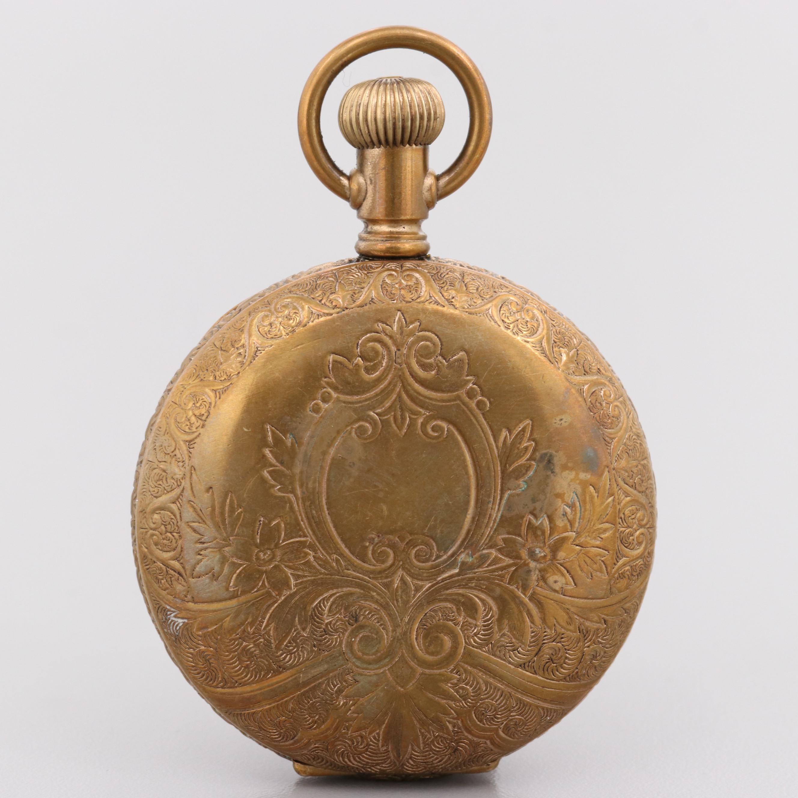 Swiss Gold Tone "Fake" of U.S. Pocket Watch | EBTH