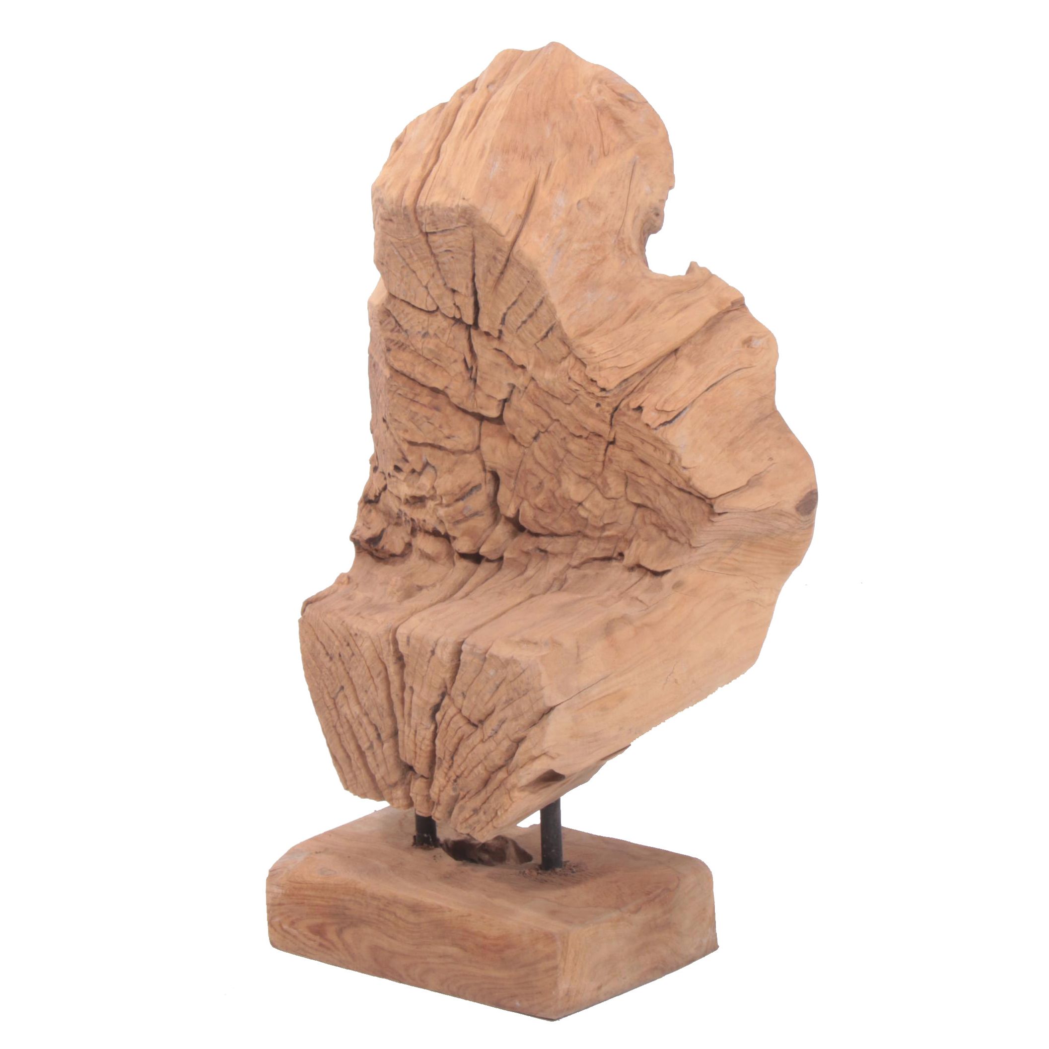 Indonesian Teak Root Slab on Base | EBTH