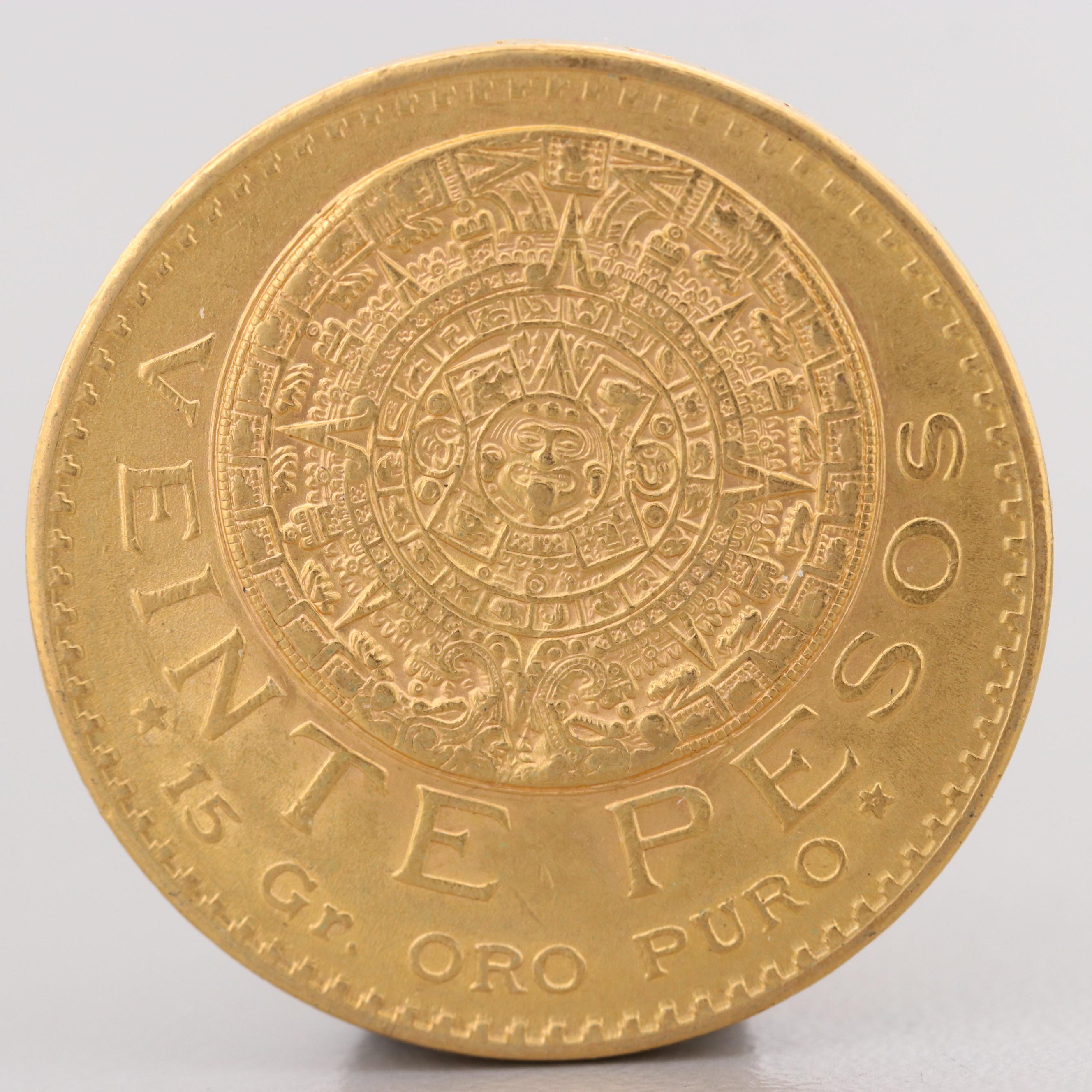 1919 Mexico 20 Pesos Gold Coin | EBTH