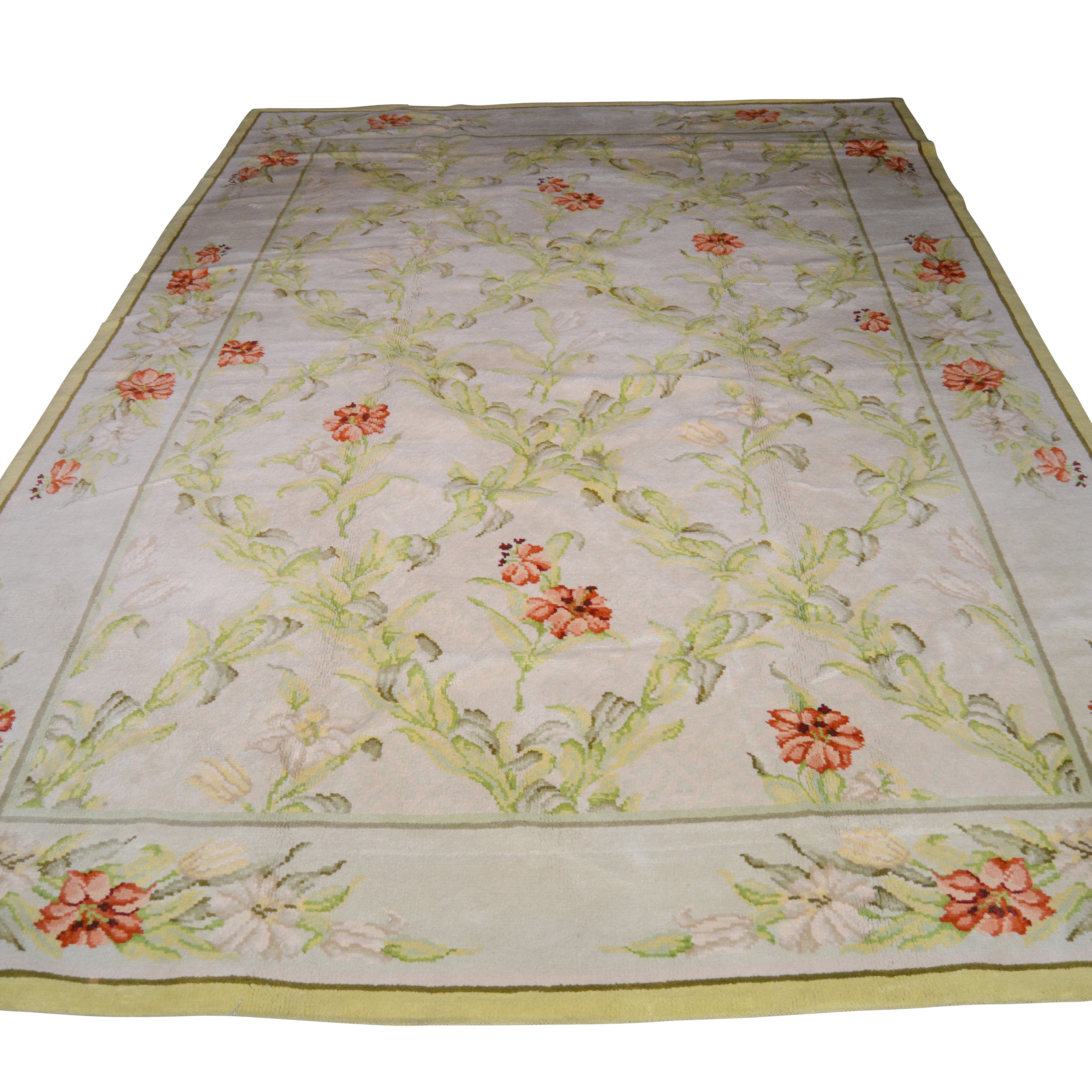 Handwoven Kerman Area Rug : EBTH