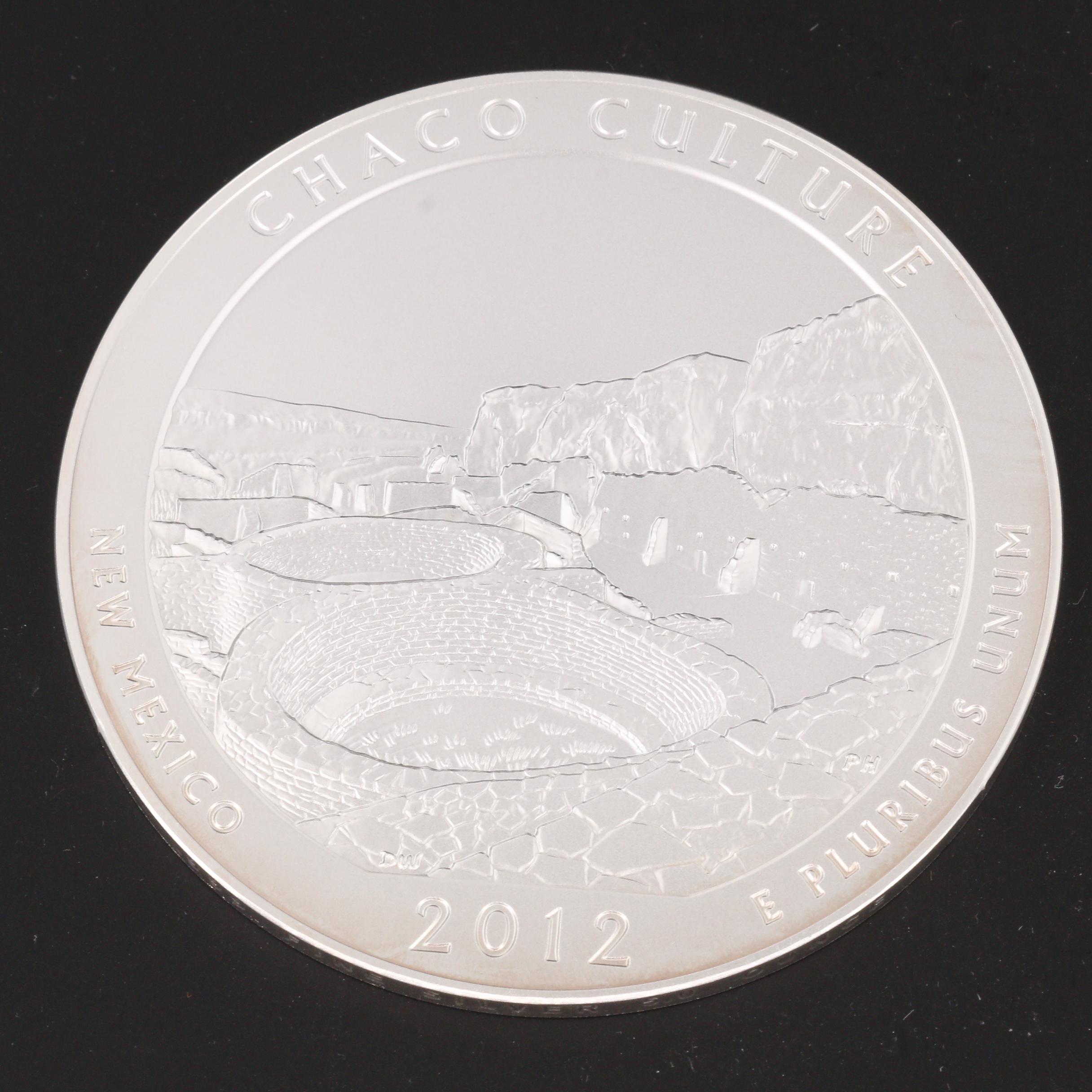 Two America the Beautiful 5 Oz. Fine Silver Bullion Coins | EBTH