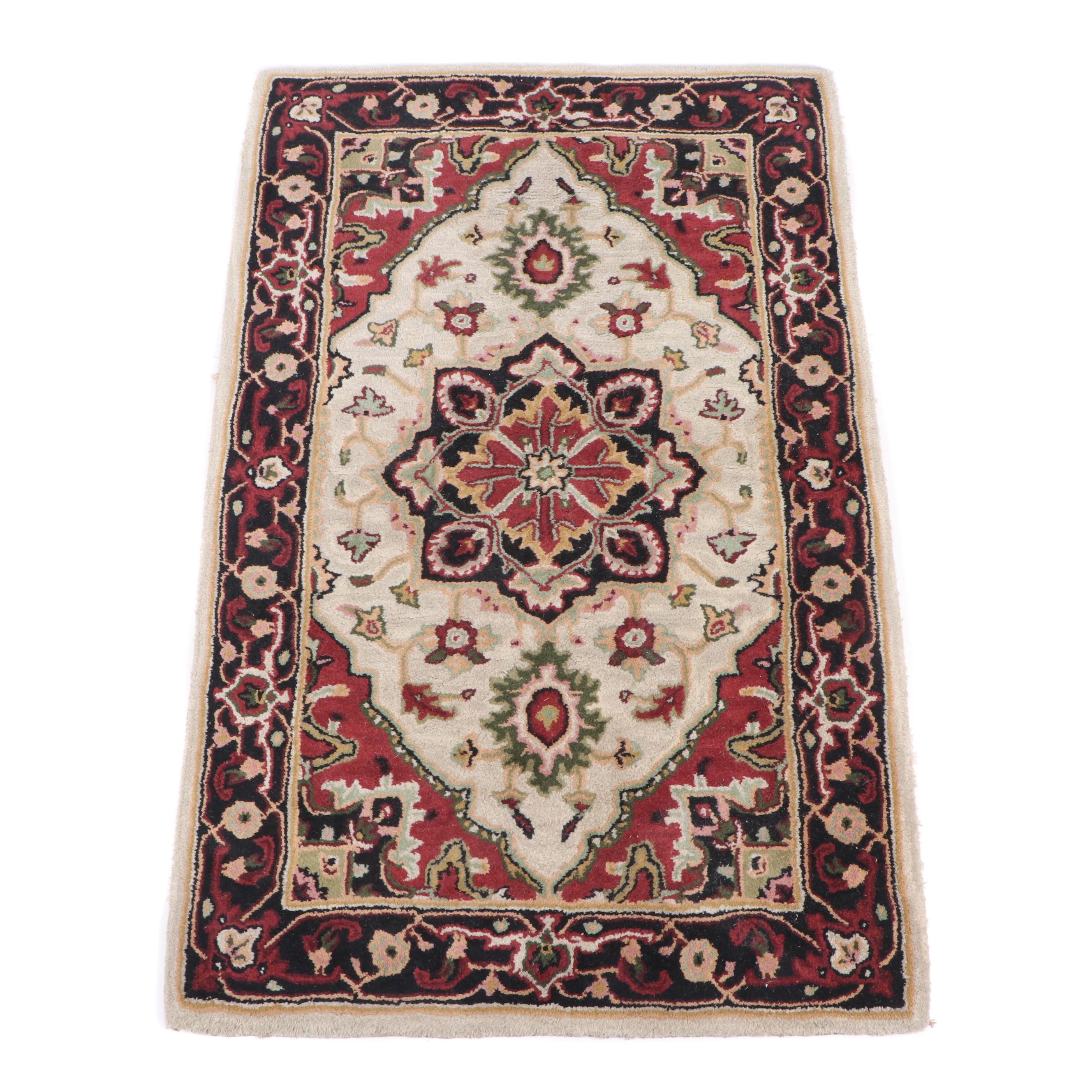 Handwoven Kerman Area Rug : EBTH