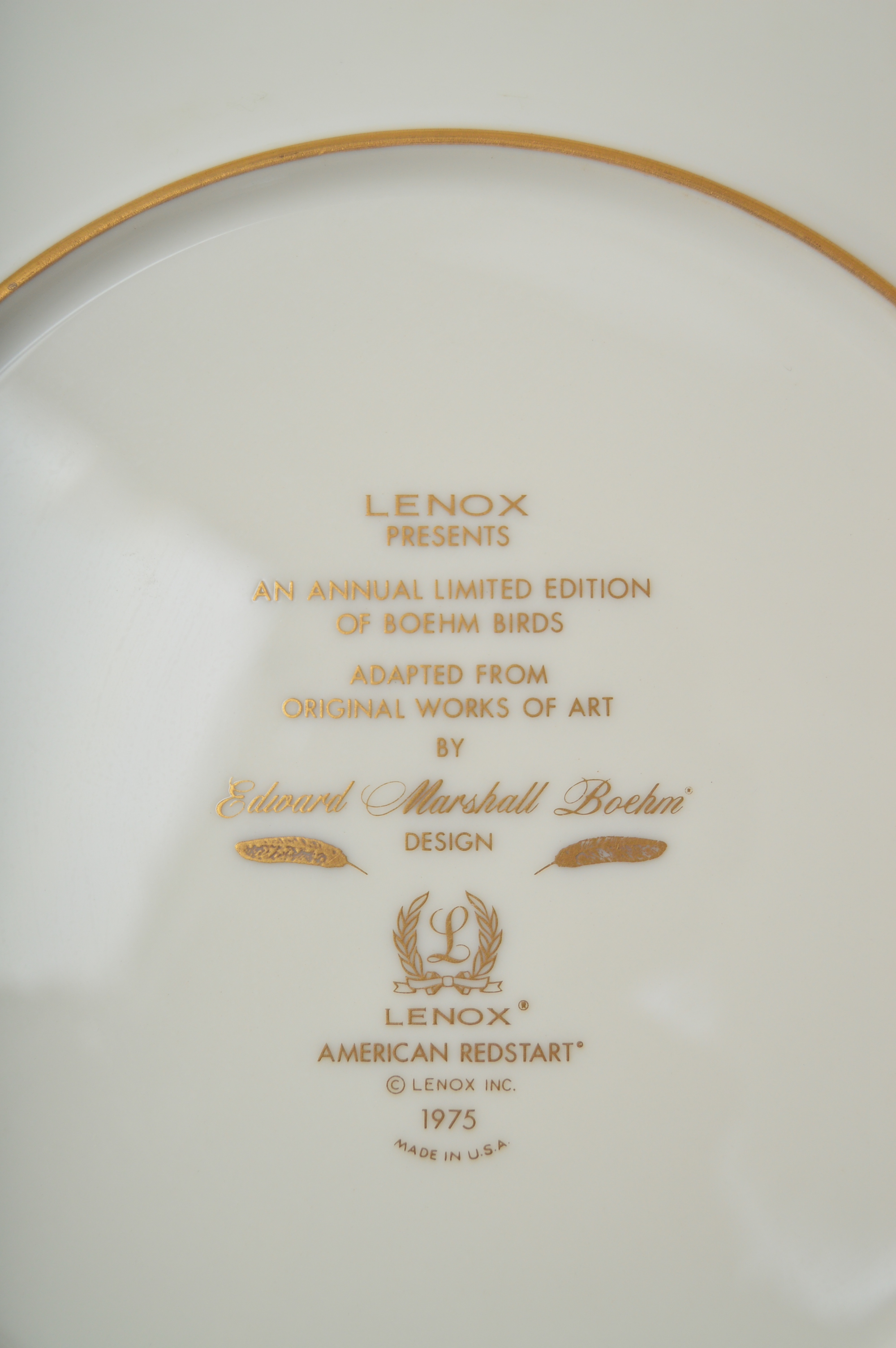 Set of Twelve Lenox Limited Edition Collectible Porcelain Bird Plates ...
