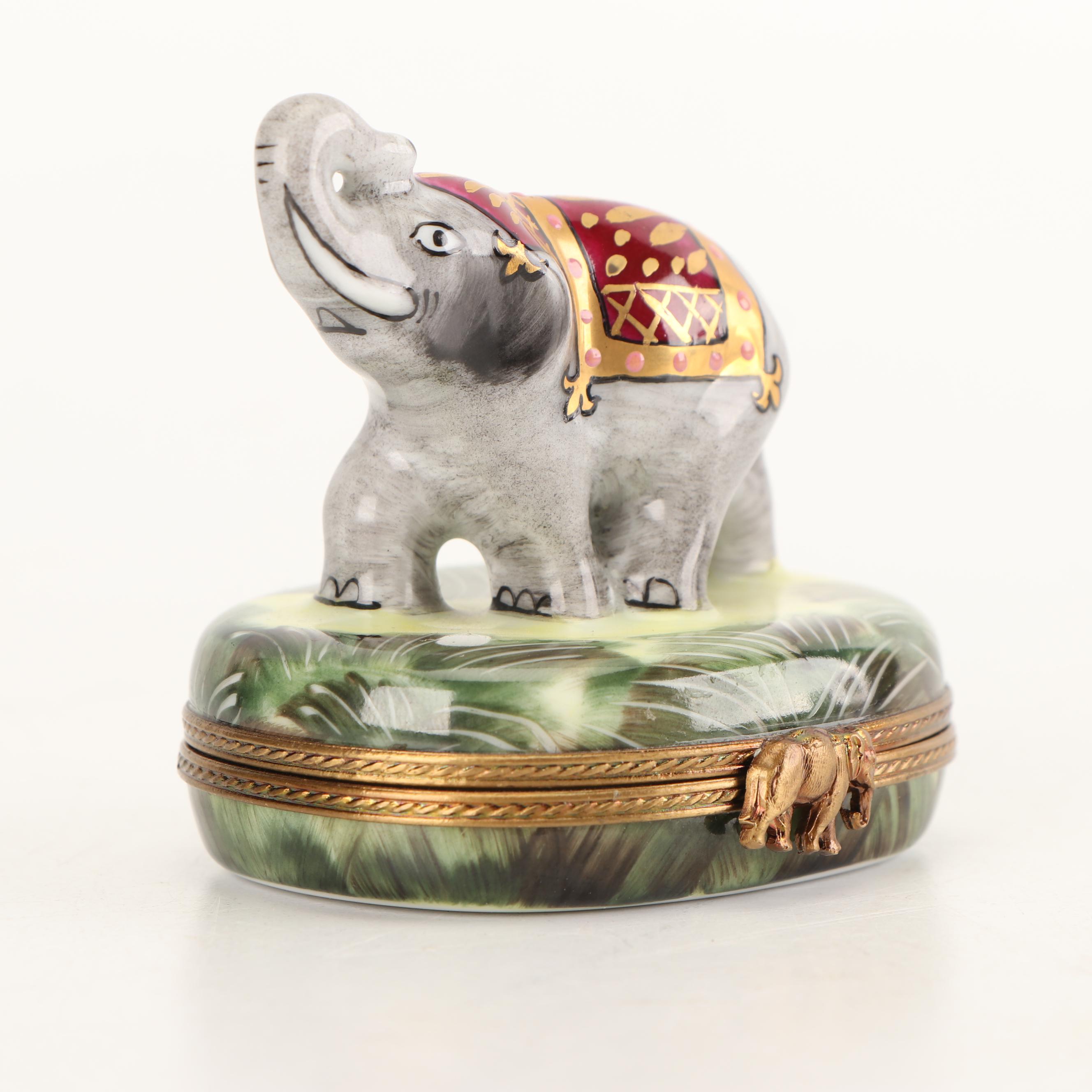 Limoges, France Hand Painted Porcelain Pill Box | EBTH
