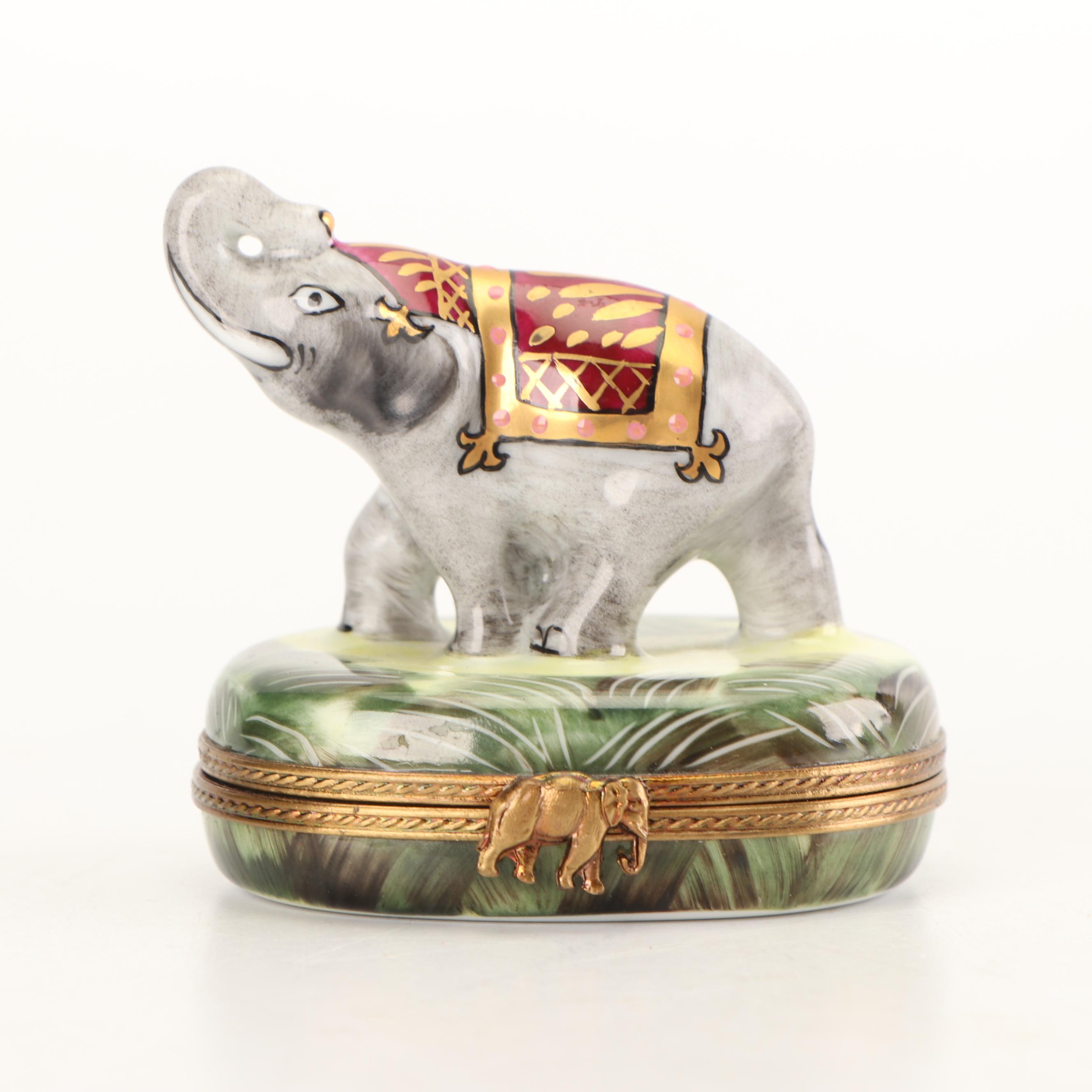 Limoges, France Hand Painted Porcelain Pill Box | EBTH