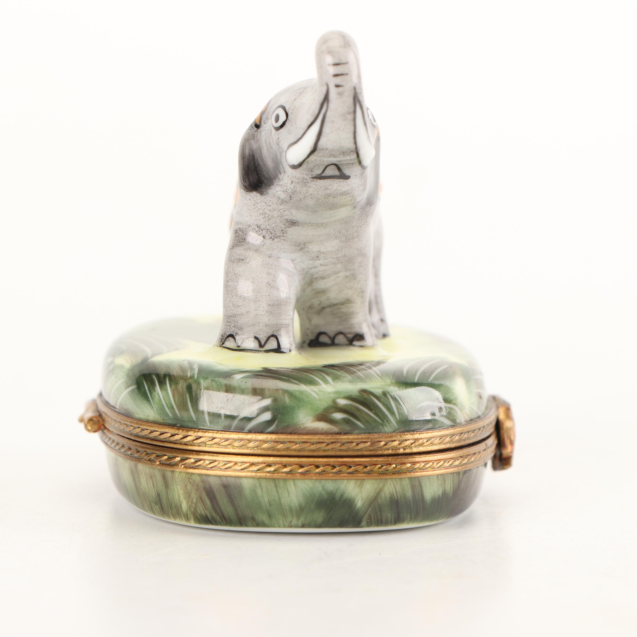 Limoges, France Hand Painted Porcelain Pill Box | EBTH