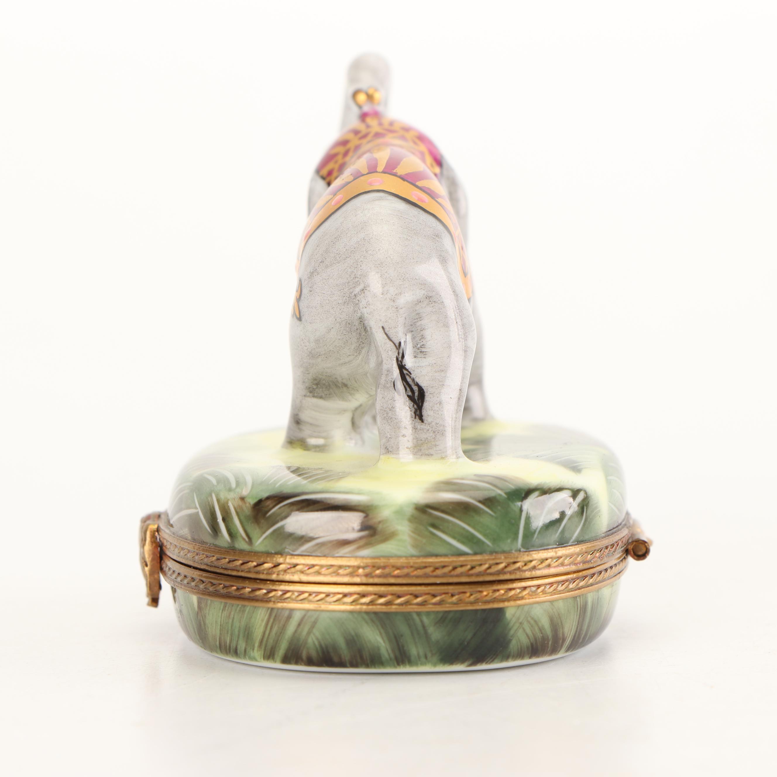 Limoges, France Hand Painted Porcelain Pill Box | EBTH