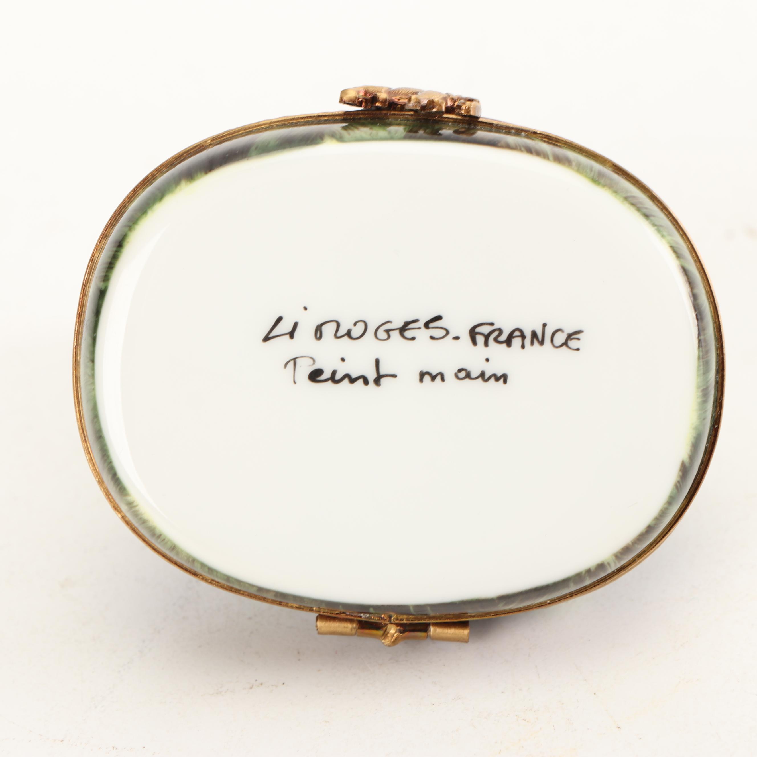 Limoges, France Hand Painted Porcelain Pill Box | EBTH